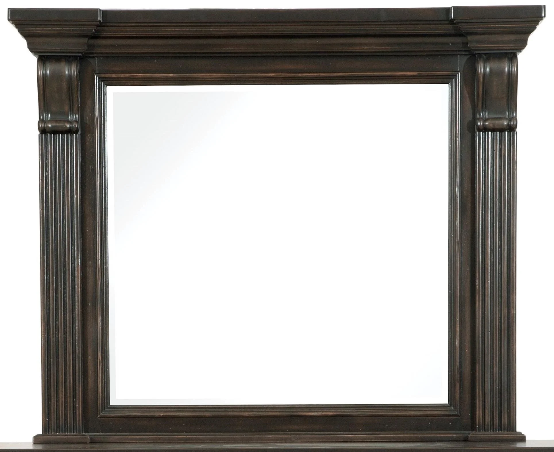 Pulaski Furniture Caldwell P012110 Beveled Mirror with Crown Molded ...