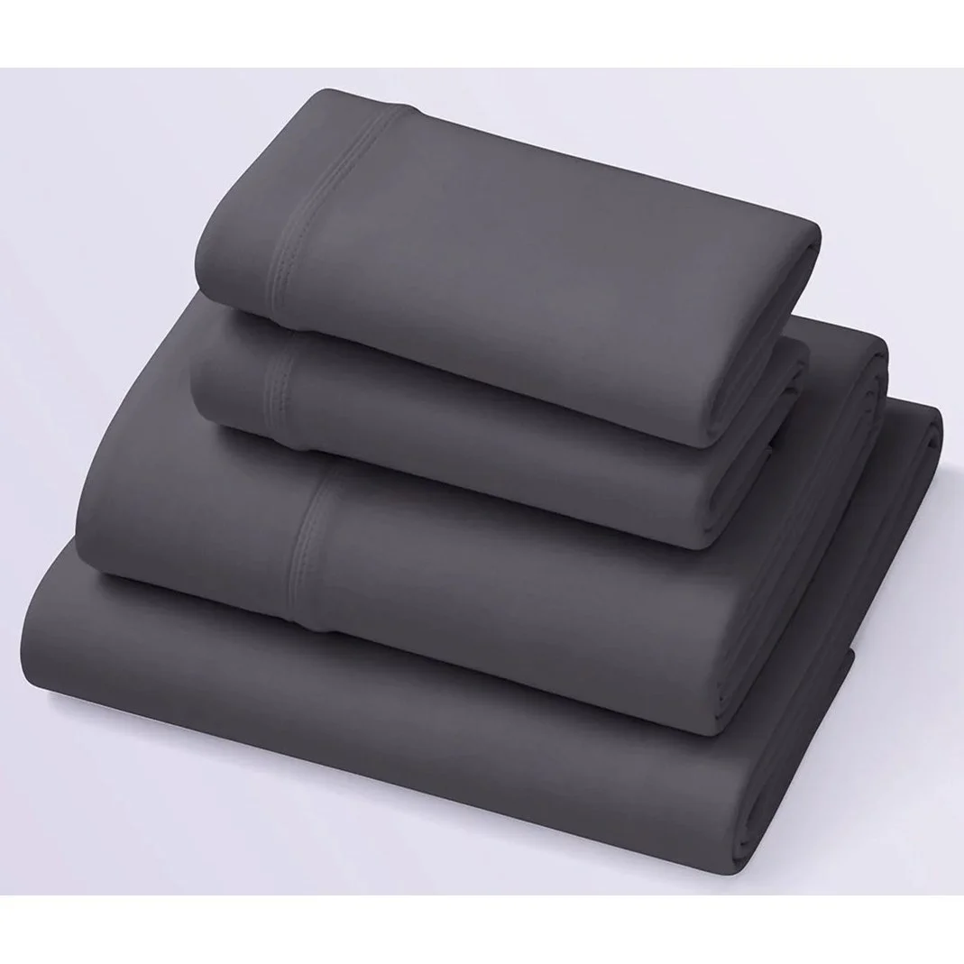 Purple Purple SoftStretch Sheets 10-38-22844 Split King SoftStretch ...