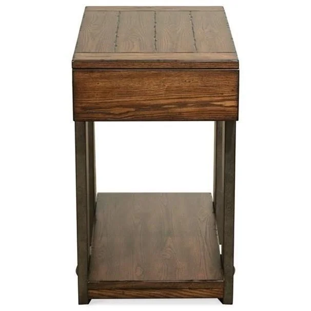 Riverside Furniture Ingram 26412 Urban Rustic 1 Drawer Chairside Table ...