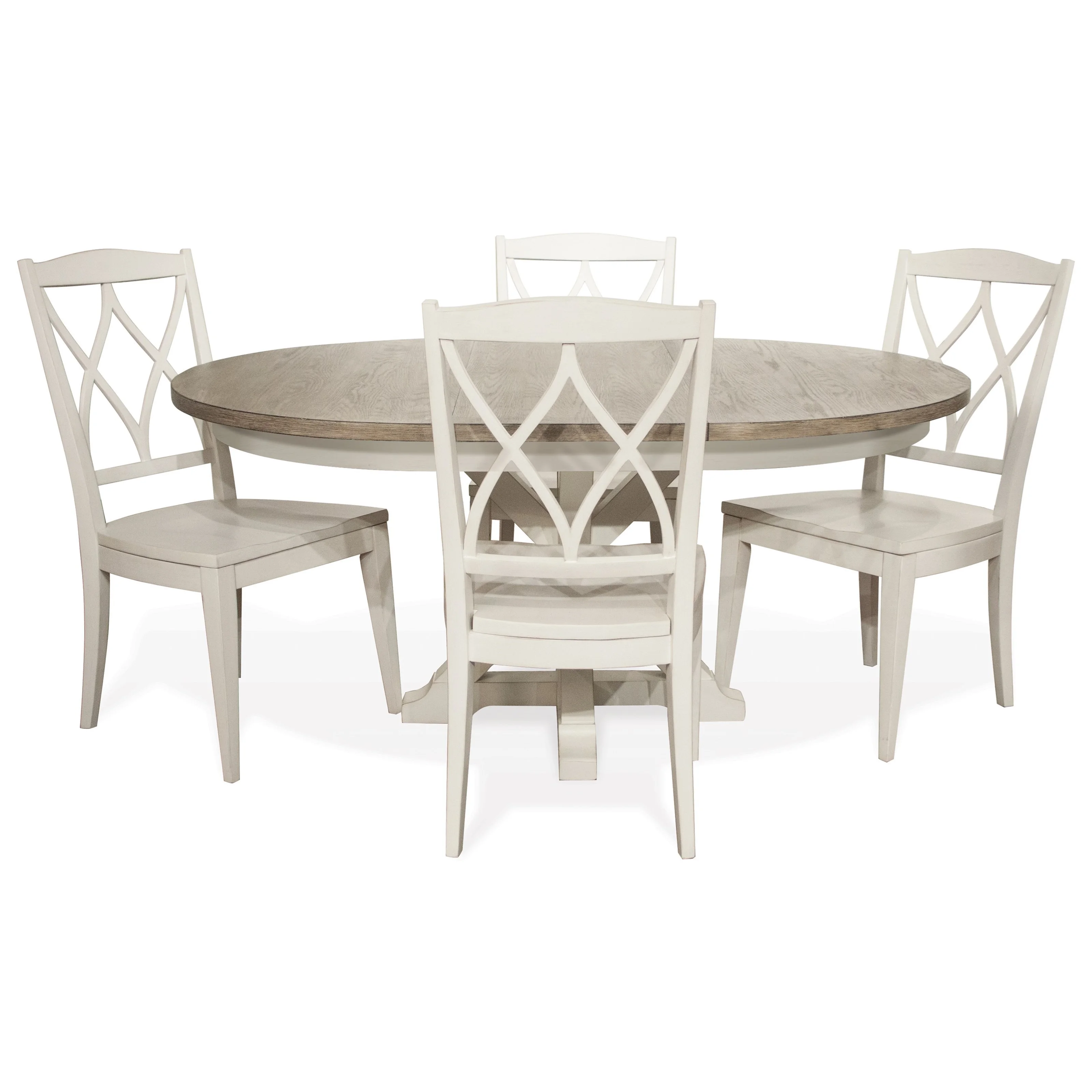 Riverside Furniture Myra 9940263 Round Dining Table with 18" Leaf ...