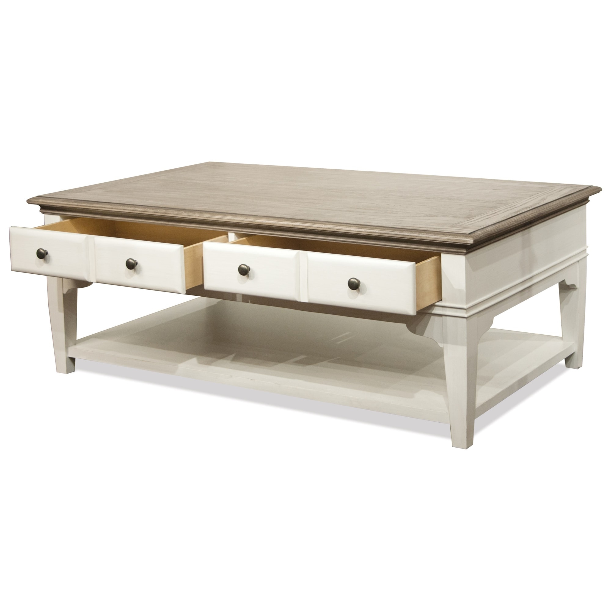 Riverside Furniture Myra 000001017051 Leg Cocktail Table with Removable ...