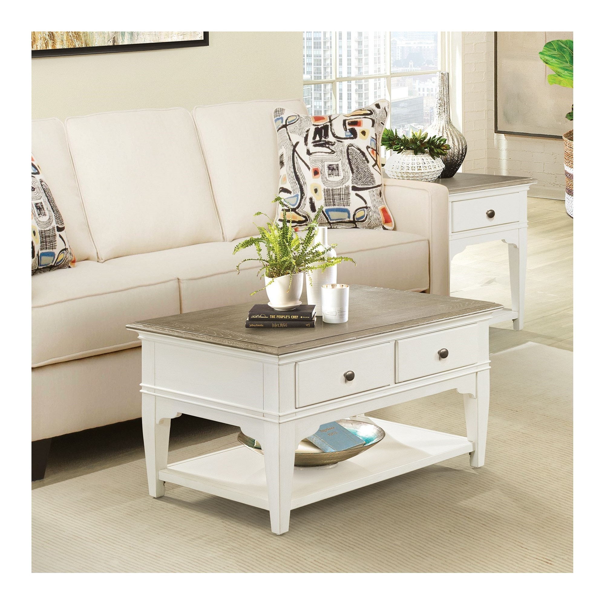 Riverside Furniture Myra 000001003793 Small Leg Coffee Table with ...
