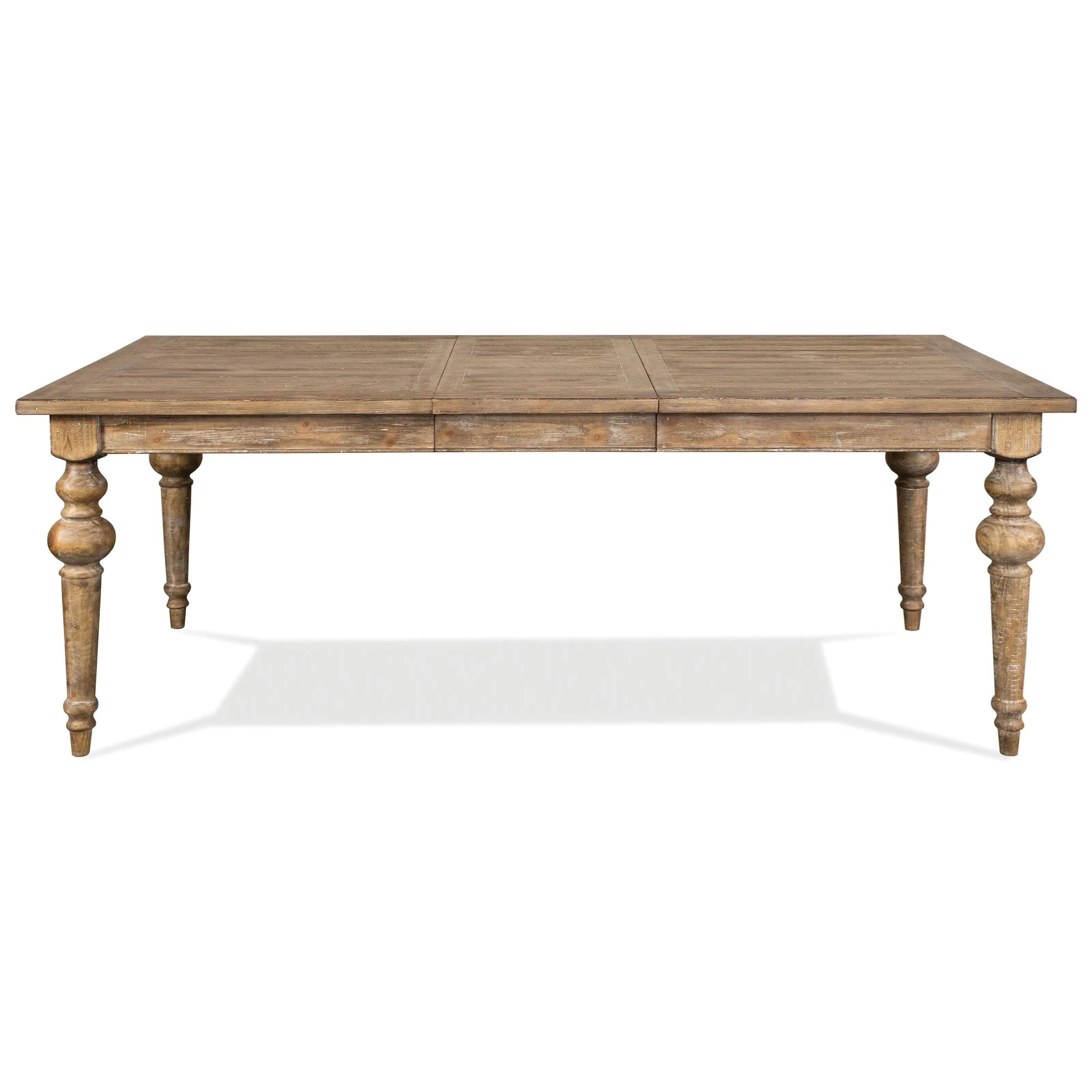Riverside Furniture Sonora 54950 Rustic Dining Table with 18" Table ...