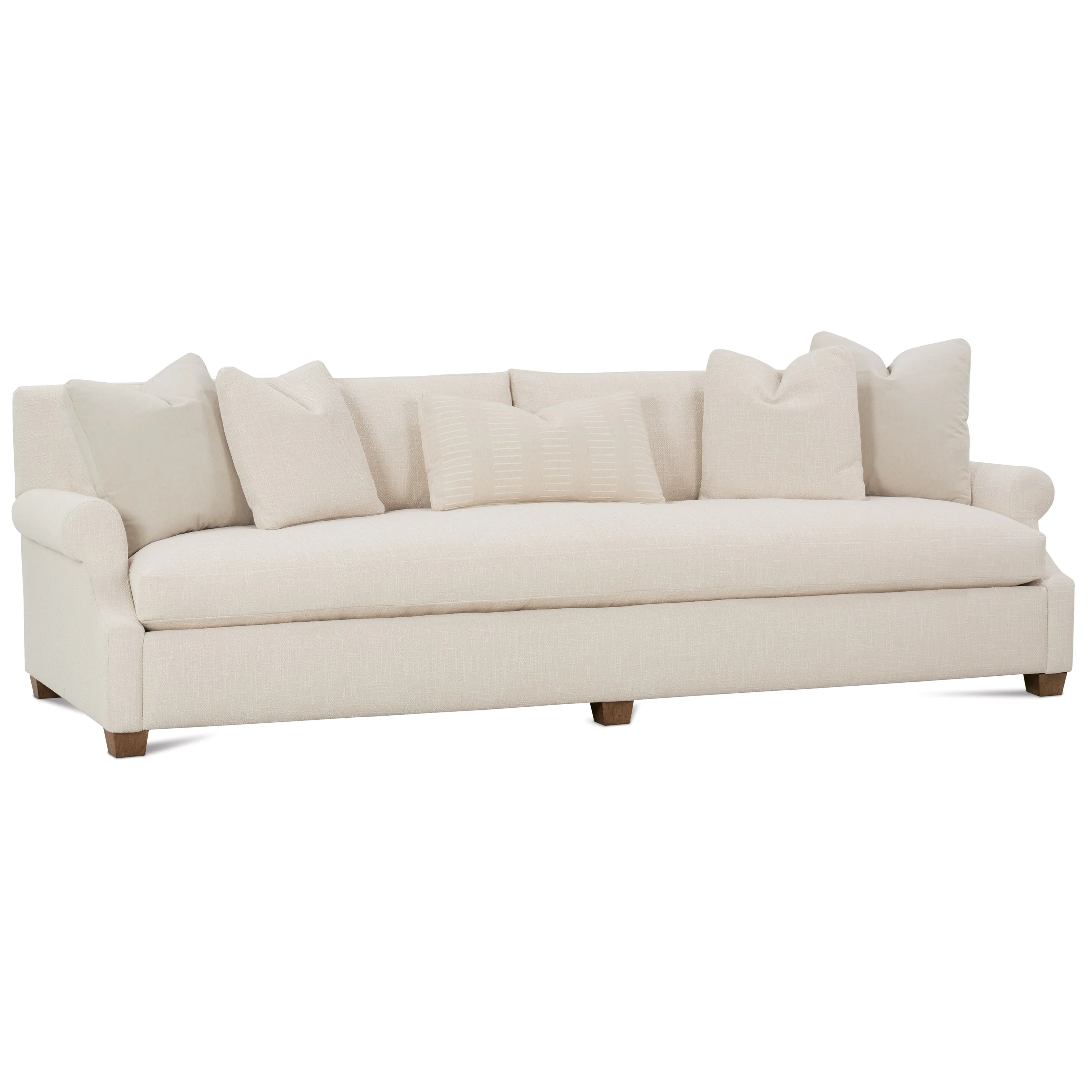 Robin Bruce Bristol Bristol-033 Contemporary 110'' Sofa with Bench ...