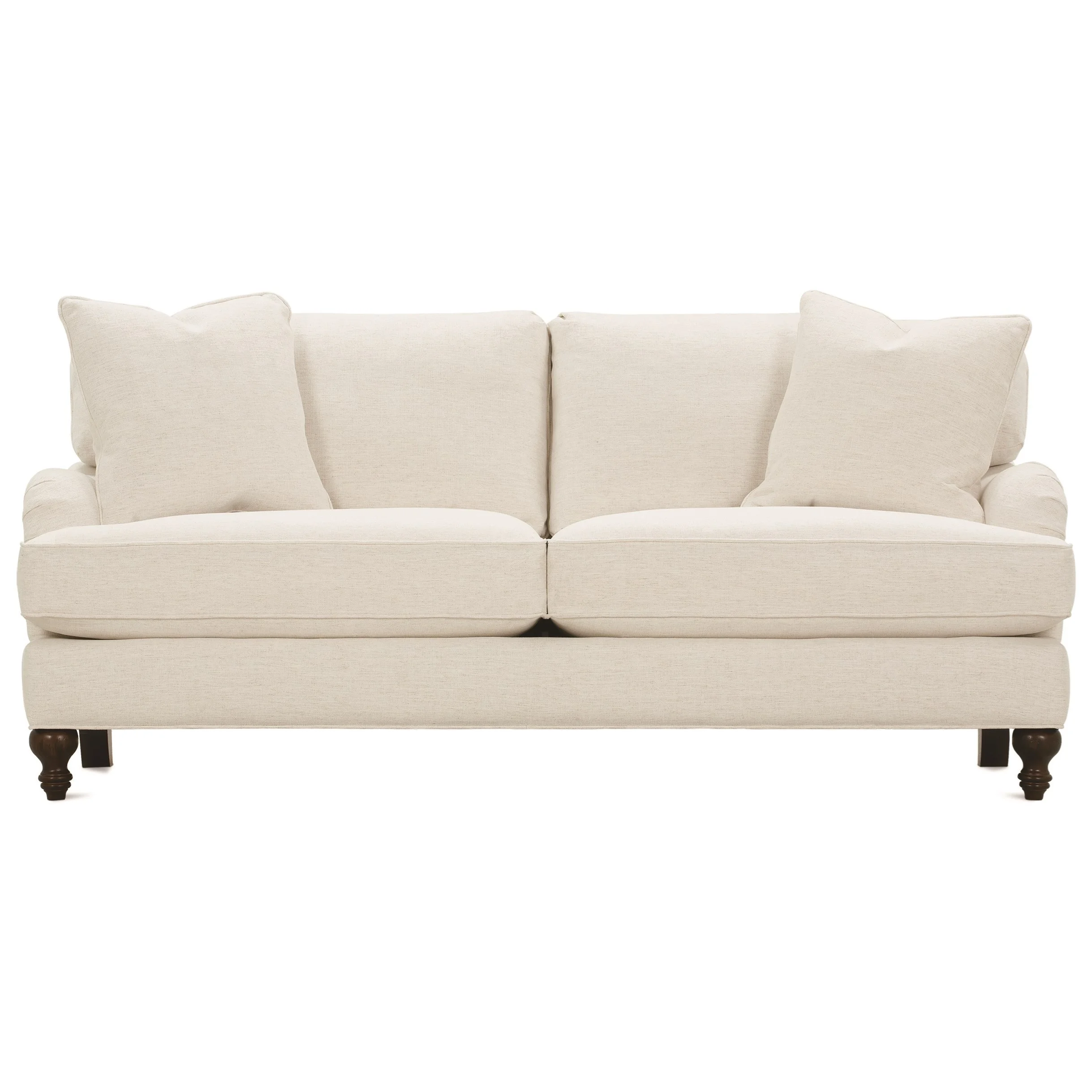 Robin Bruce Brooke Brooke-SOFA 102CR-19 Transitional Sofa with Throw ...