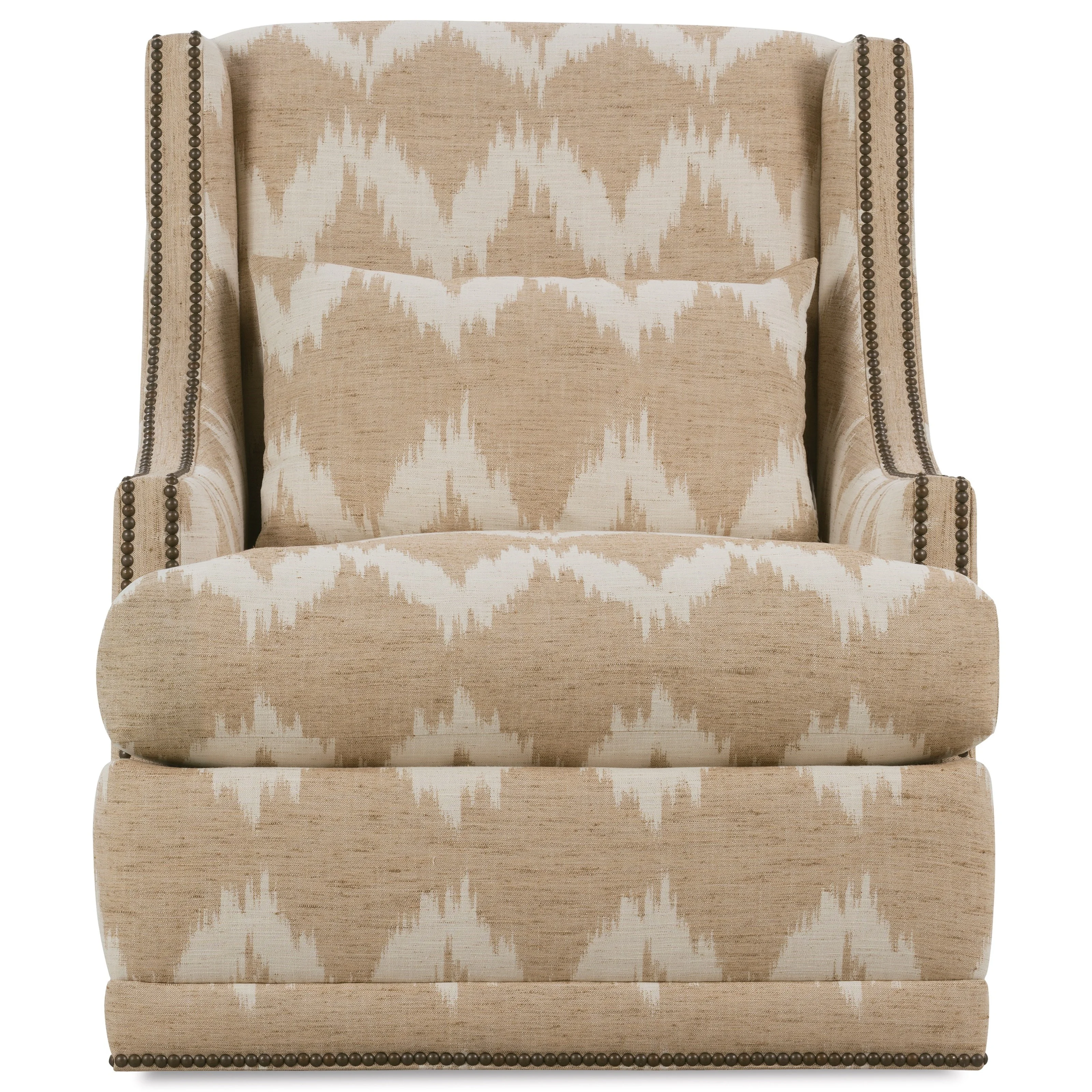 Robin Bruce Lindsay 27649 Wingback Swivel Chair with Nailhead Trim ...