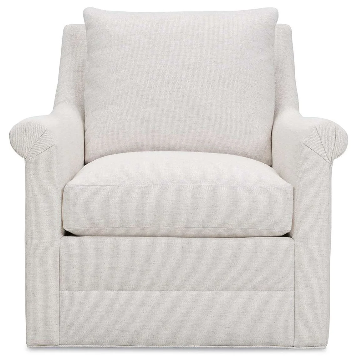 Robin Bruce Penelope Transitional Swivel Chair with Rolled Arms ...
