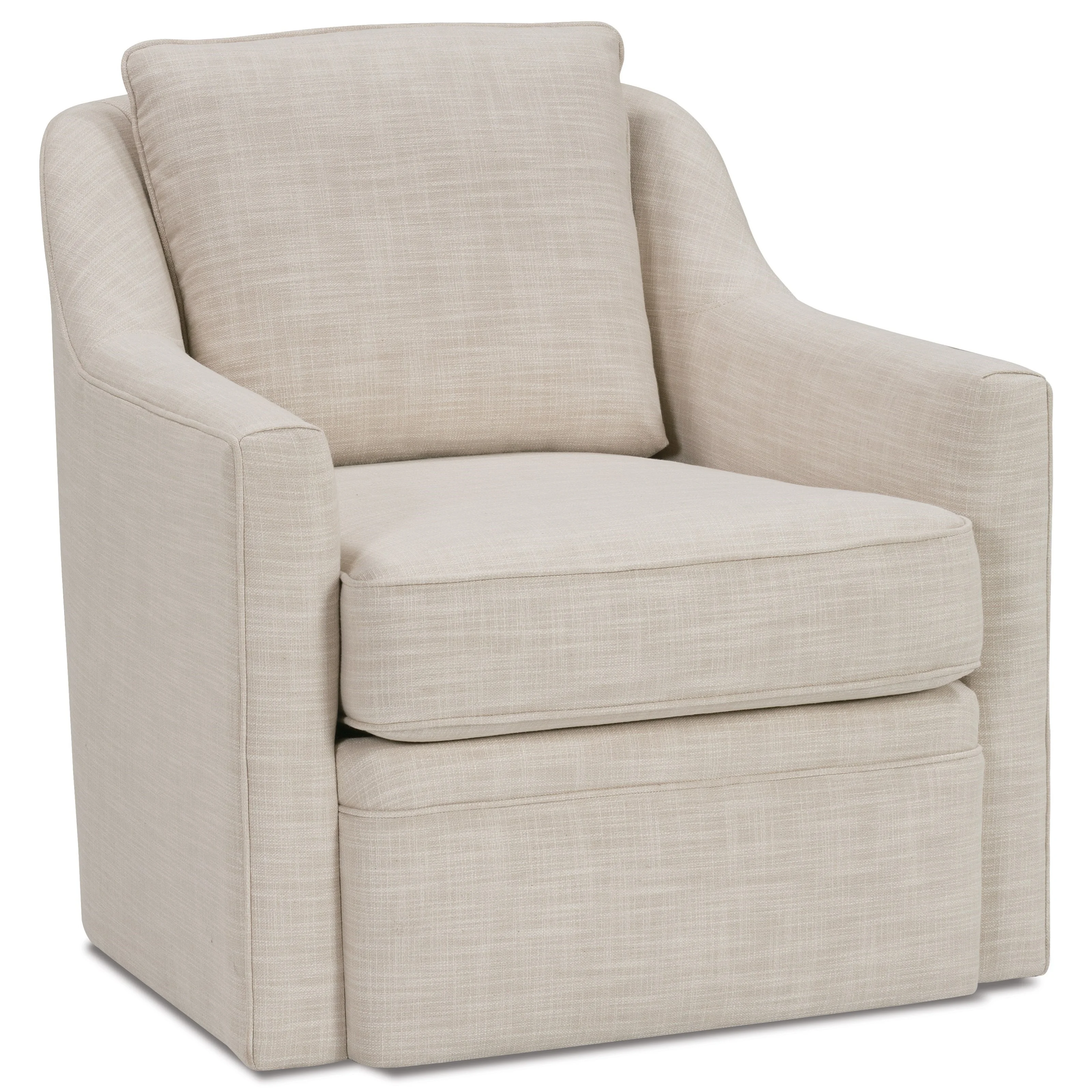 Rowe Hollins Casual Swivel Chair with Loose Pillow Cushion | Sprintz ...