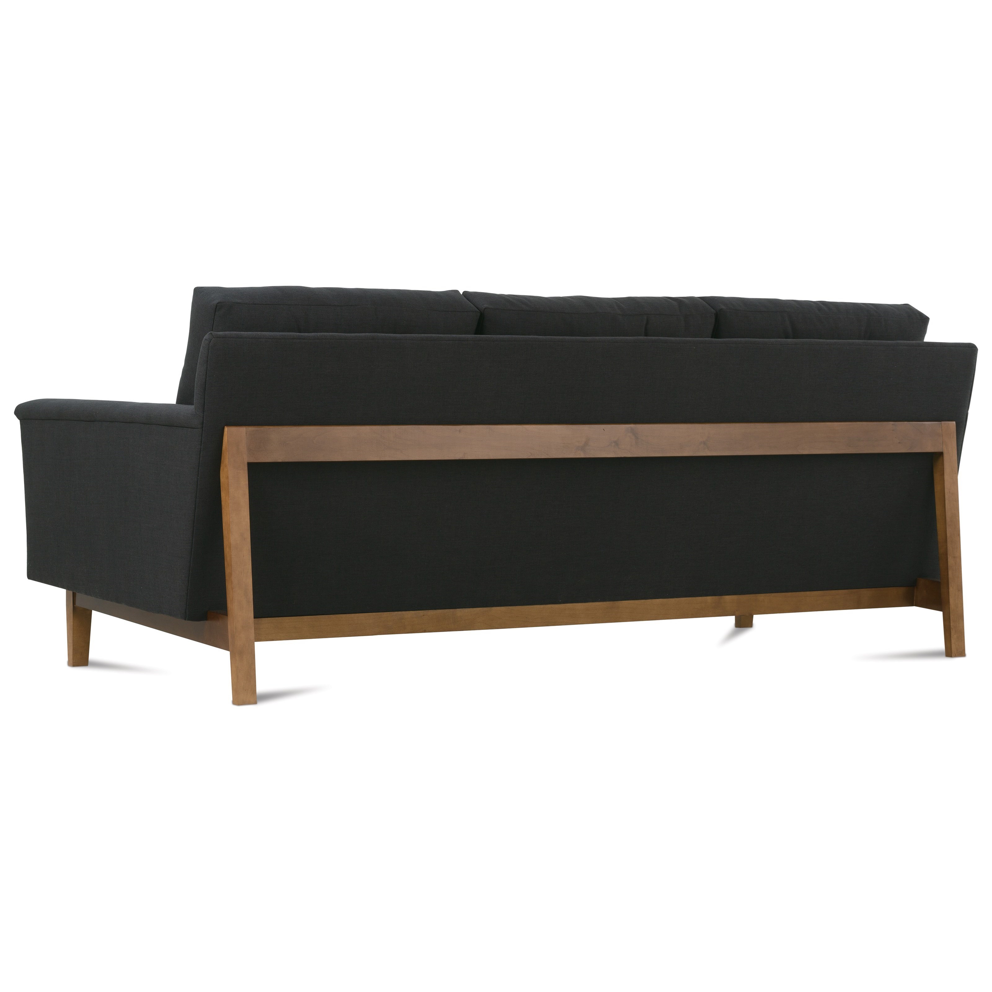 Rowe Ethan P160-002 Mid-Century Modern Sofa with Tufted Back Pillows ...