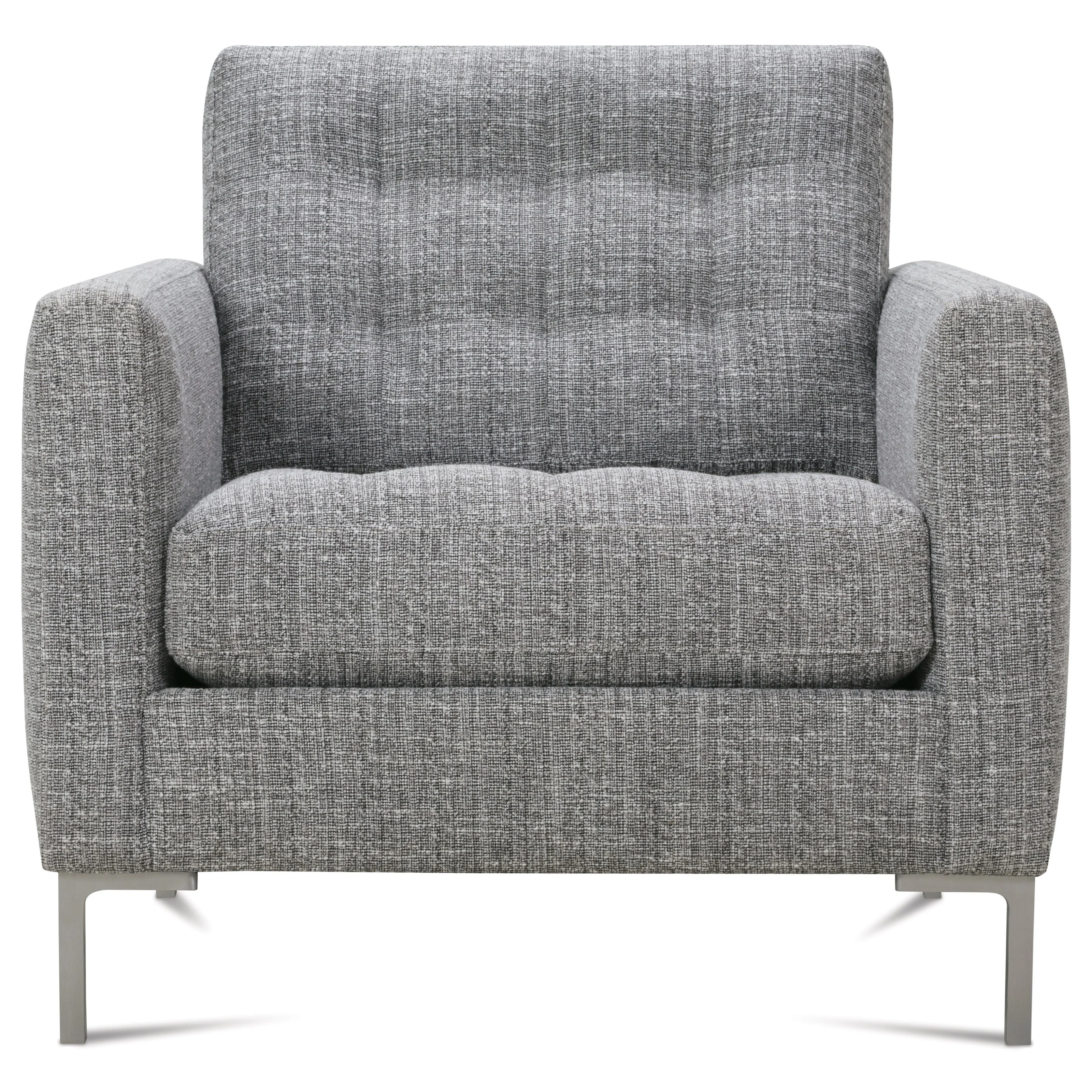 Rowe Modern Mix MD120-006 Contemporary Chair with Straight Chrome Legs ...