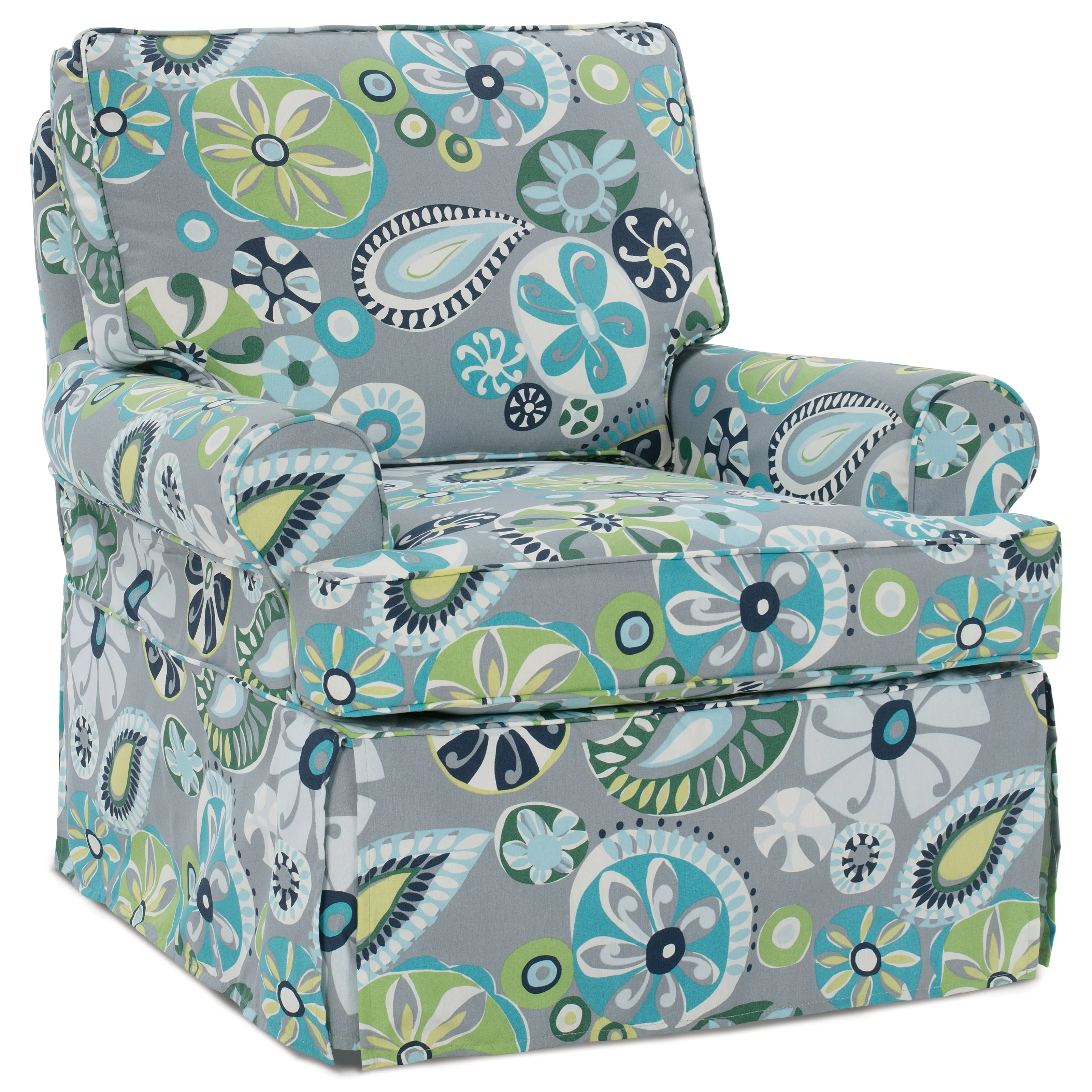 Rowe Nantucket A911-000 Skirted Upholstered Chair | Belfort Furniture ...