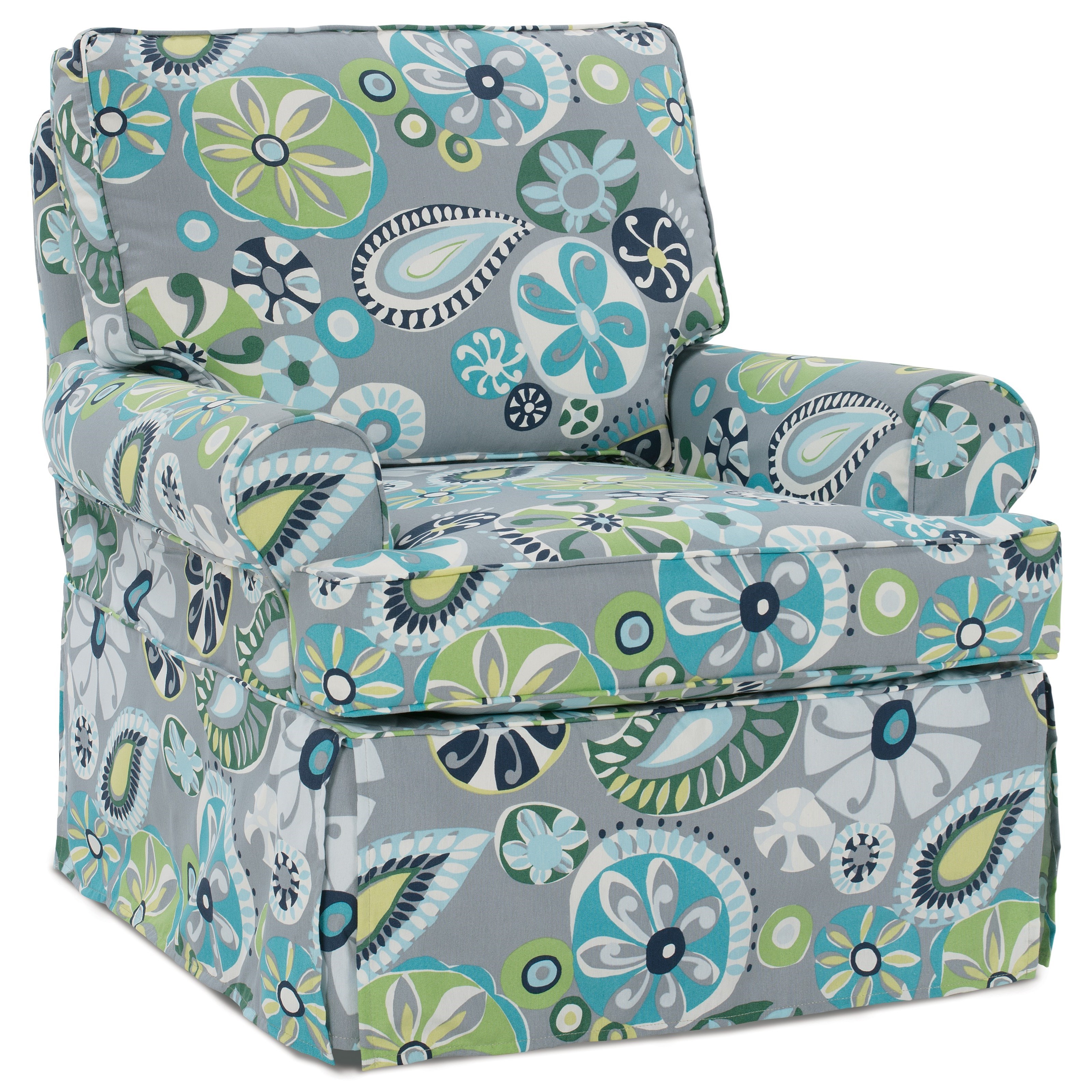 Rowe Nantucket A914-000 Swivel Glider with Slipcover | Belfort ...