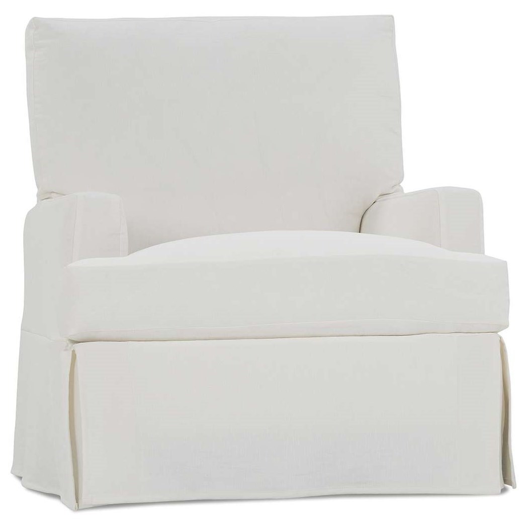 Rowe Sadie Casual Large Swivel Glider Chair with Slipcover | Sprintz ...