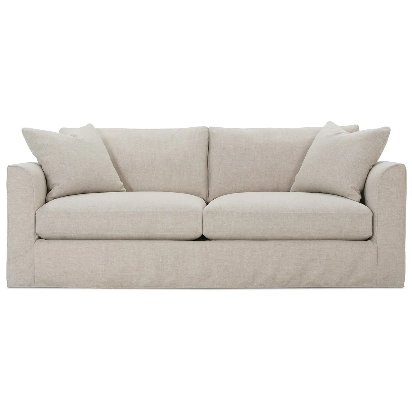 Rowe P603 P602-SLIP-002 Transitional Sofa with Tapered Arms and ...