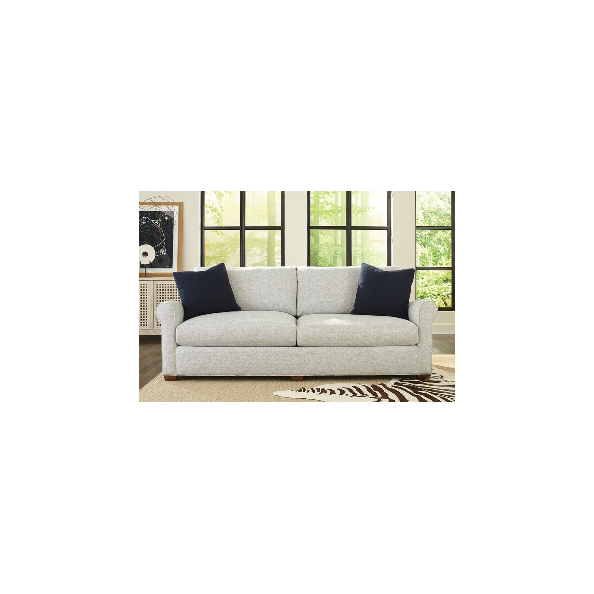 Rowe P603 855729972 Transitional Sofa with Rolled Arms | Belfort ...