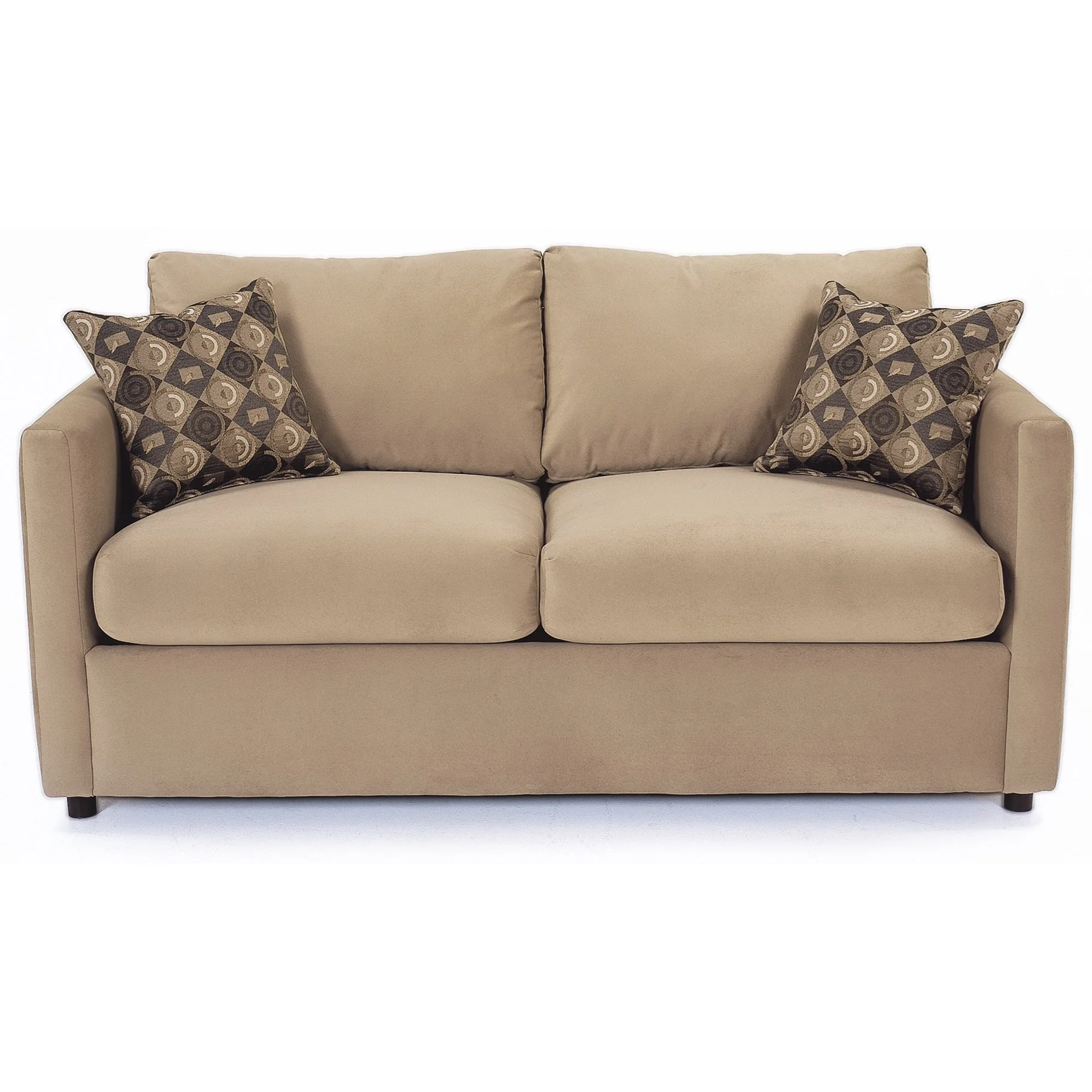 Rowe Stockdale 299579188 Contemporary Two Cushion Full Sleeper Sofa ...
