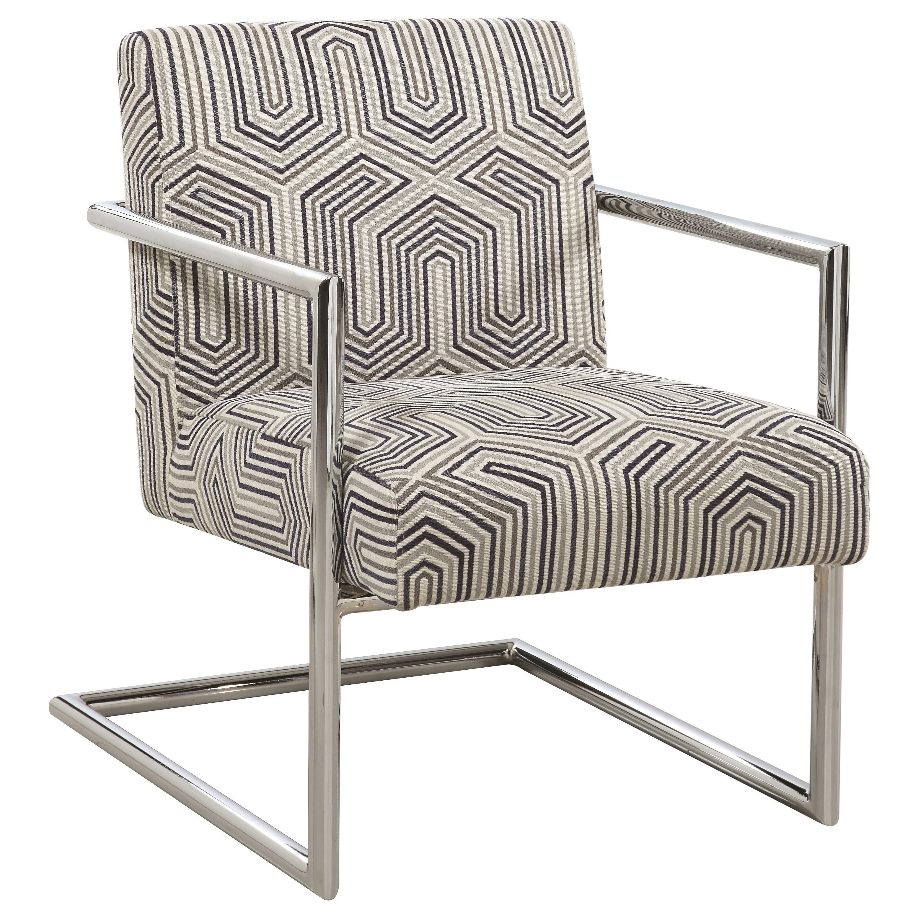 Coaster 1.0 903402 903402 Modern Accent Chair with Geometric Pattern ...