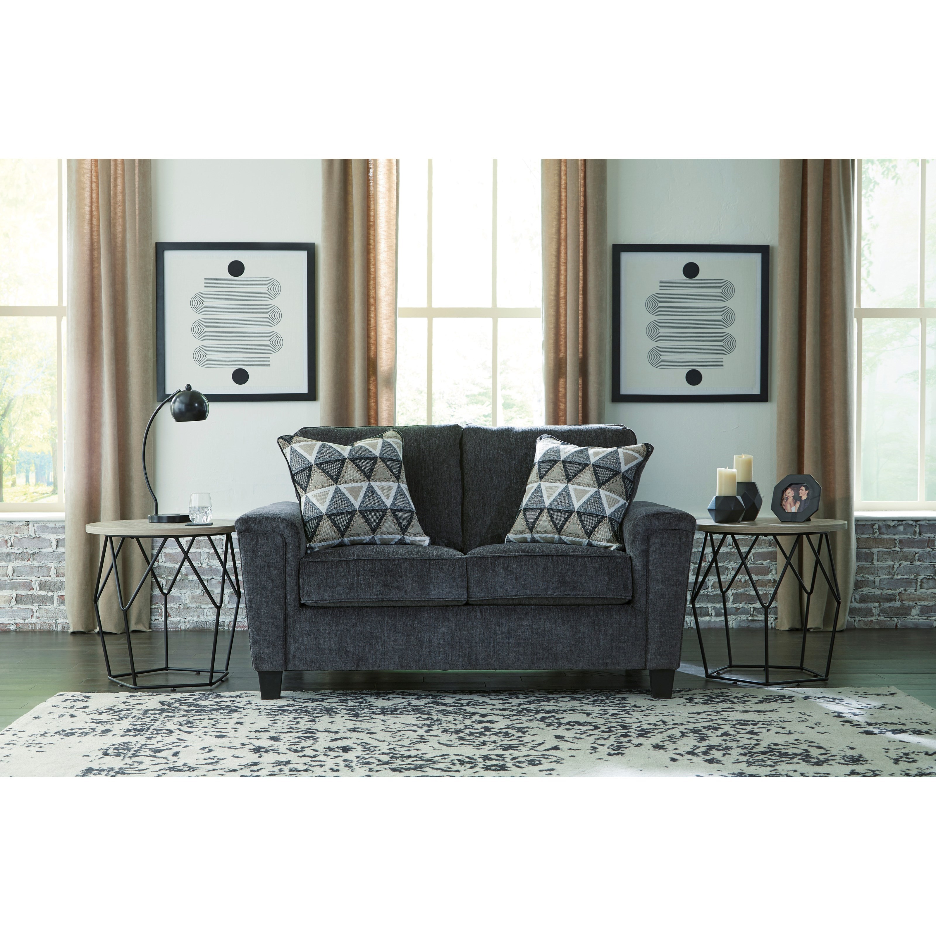 Ashley Signature Design Abinger 8390535 Contemporary Loveseat | Dunk ...