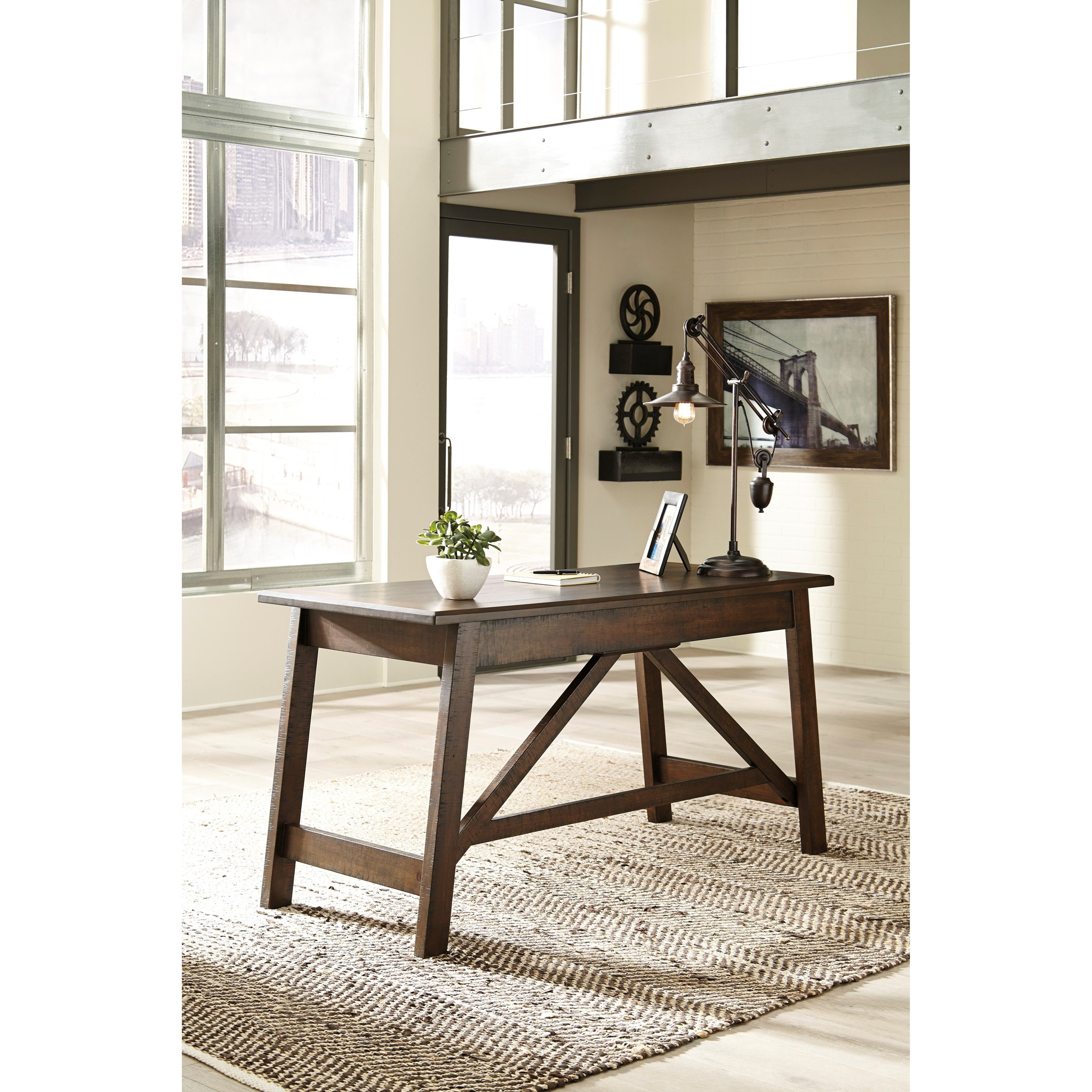 Ashley Signature Design Baldridge H675-44 Contemporary Office Desk with ...