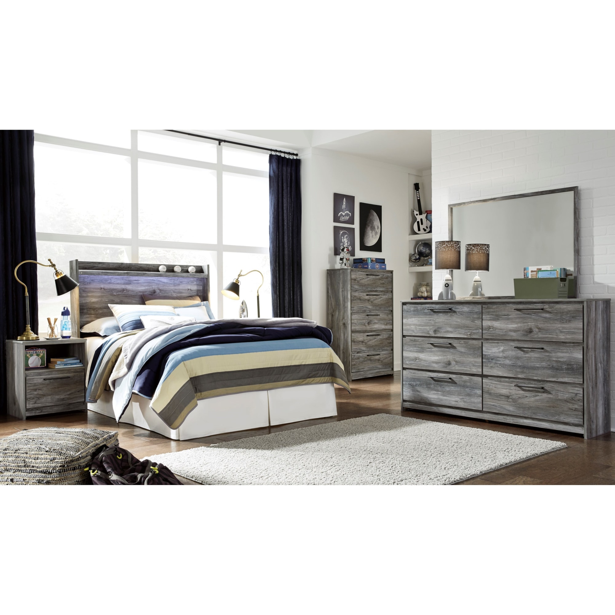 Ashley Signature Design Baystorm B221-87 Full Panel Headboard with ...