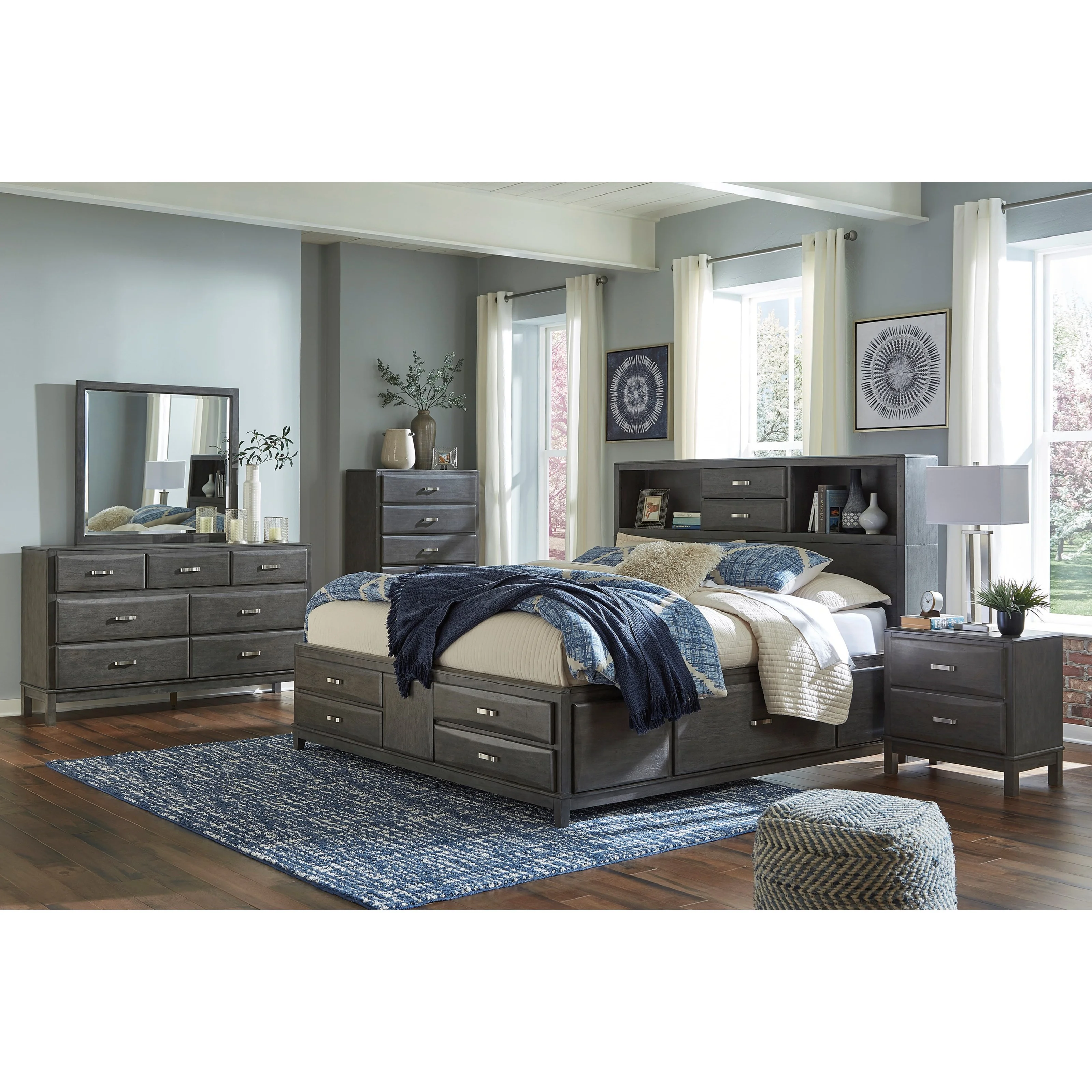 Ashley Signature Design Caitbrook B476B2 Queen Storage Bed with 8 ...