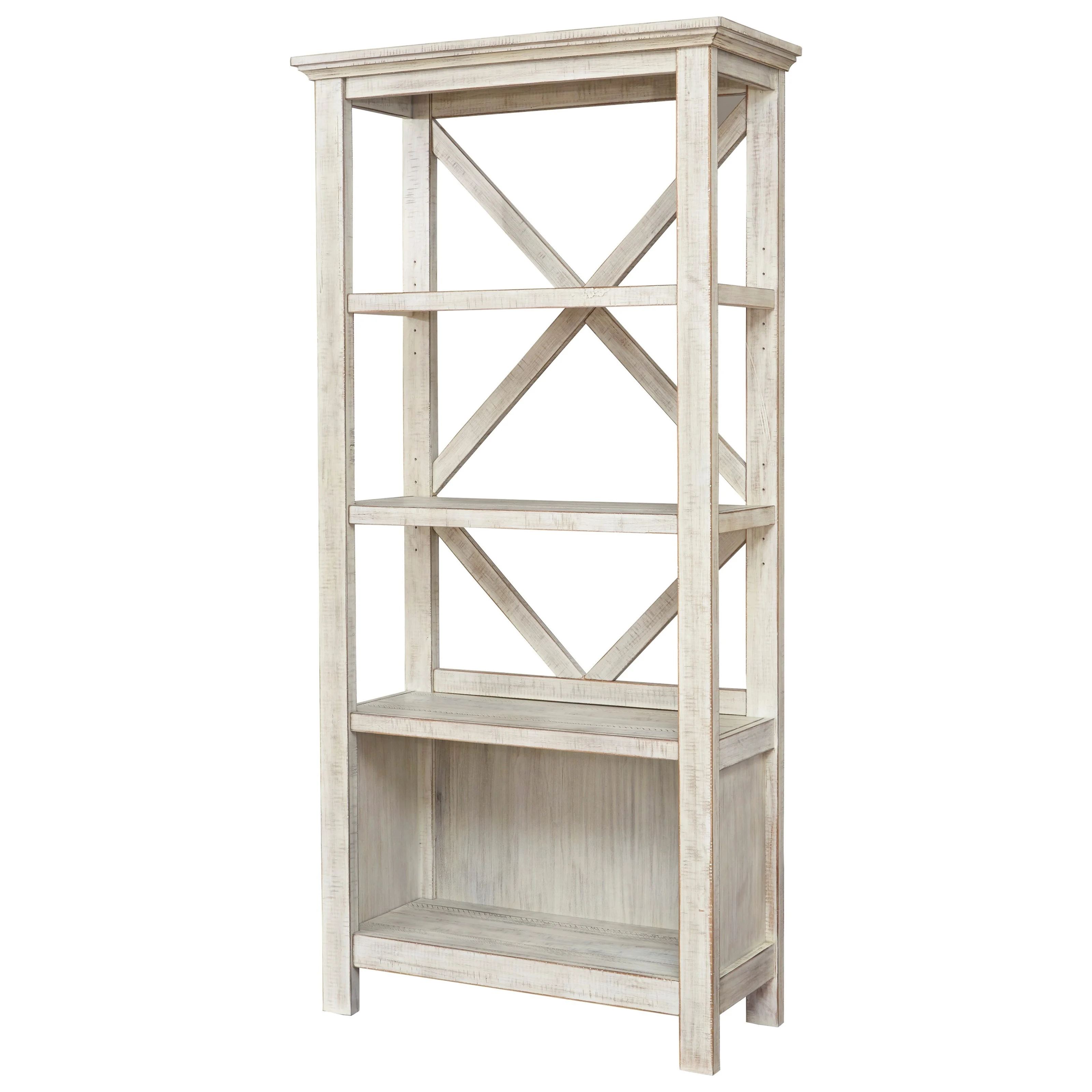 Signature Design by Ashley Carynhurst H755-17 Farmhouse Large Bookcase ...
