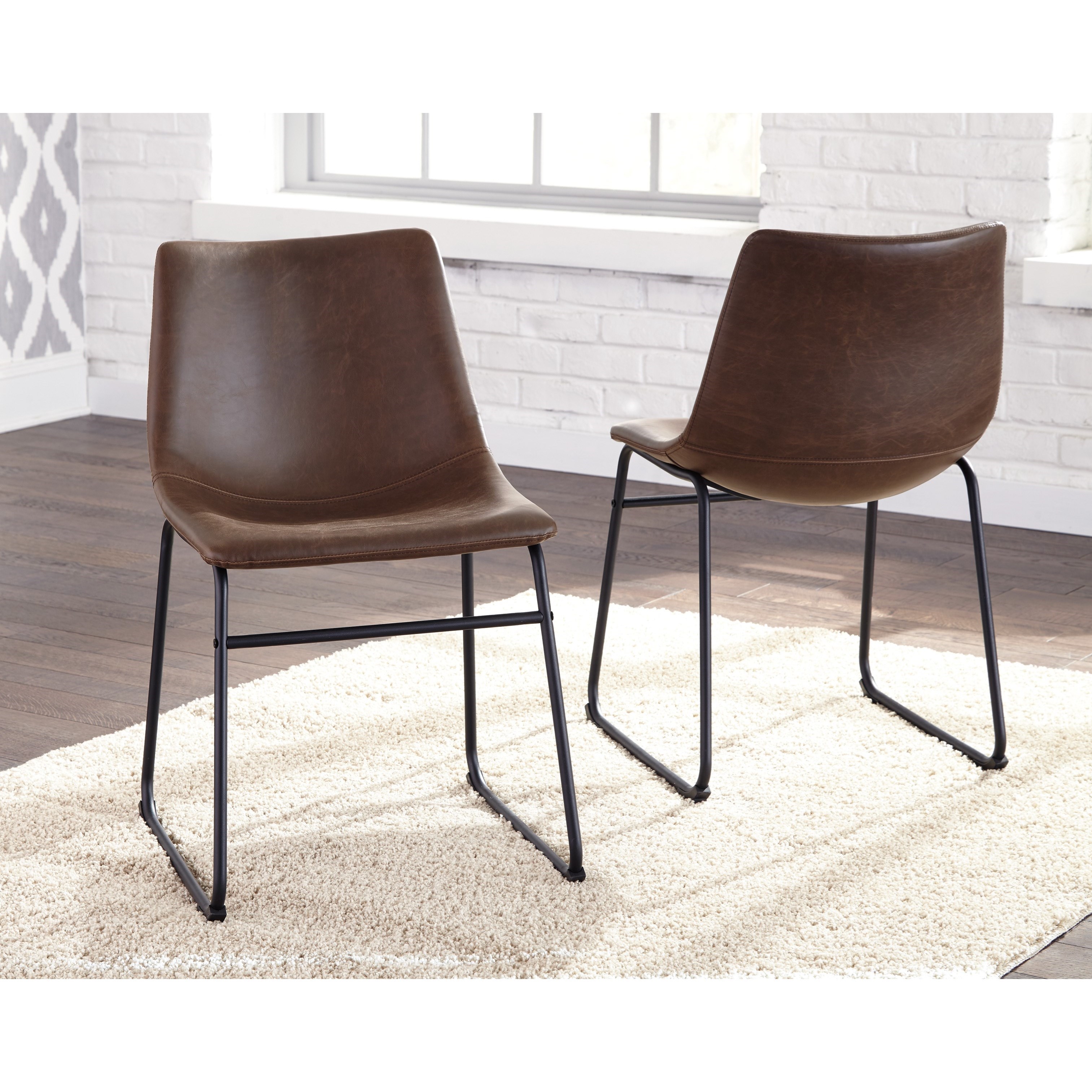 Signature Design by Ashley Centiar CEN480000 Dining Side Chair HomeWorld Furniture Chair Dining Side Chairs