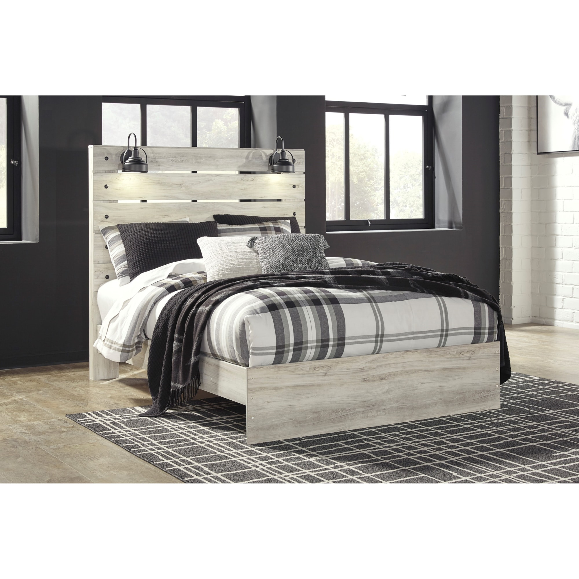 Signature Design by Ashley Cambeck B192-57+54+96 Rustic Queen Panel Bed ...