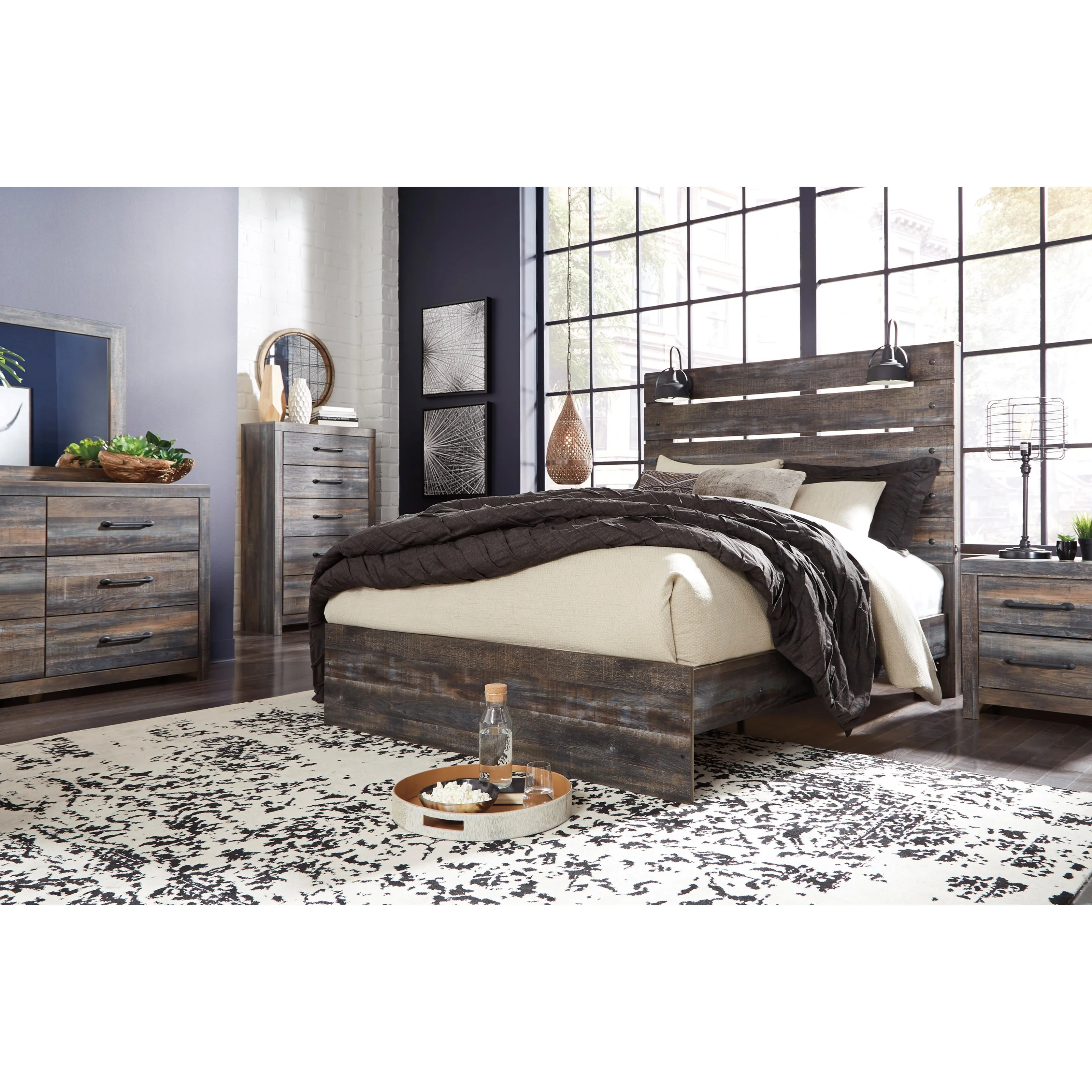 Signature Design by Ashley Baleigh B211B74 Queen Panel Bed, Dresser ...