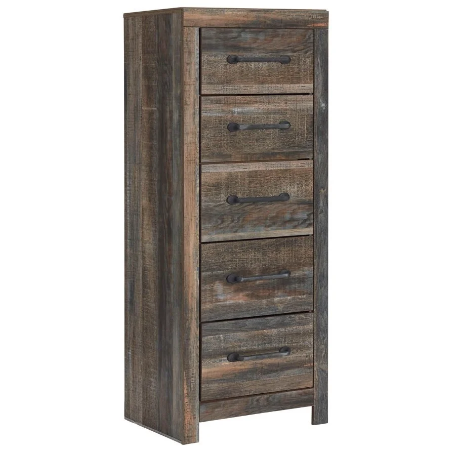 Signature Design by Ashley Drystan B211-11 Rustic Narrow 5-Drawer Chest ...