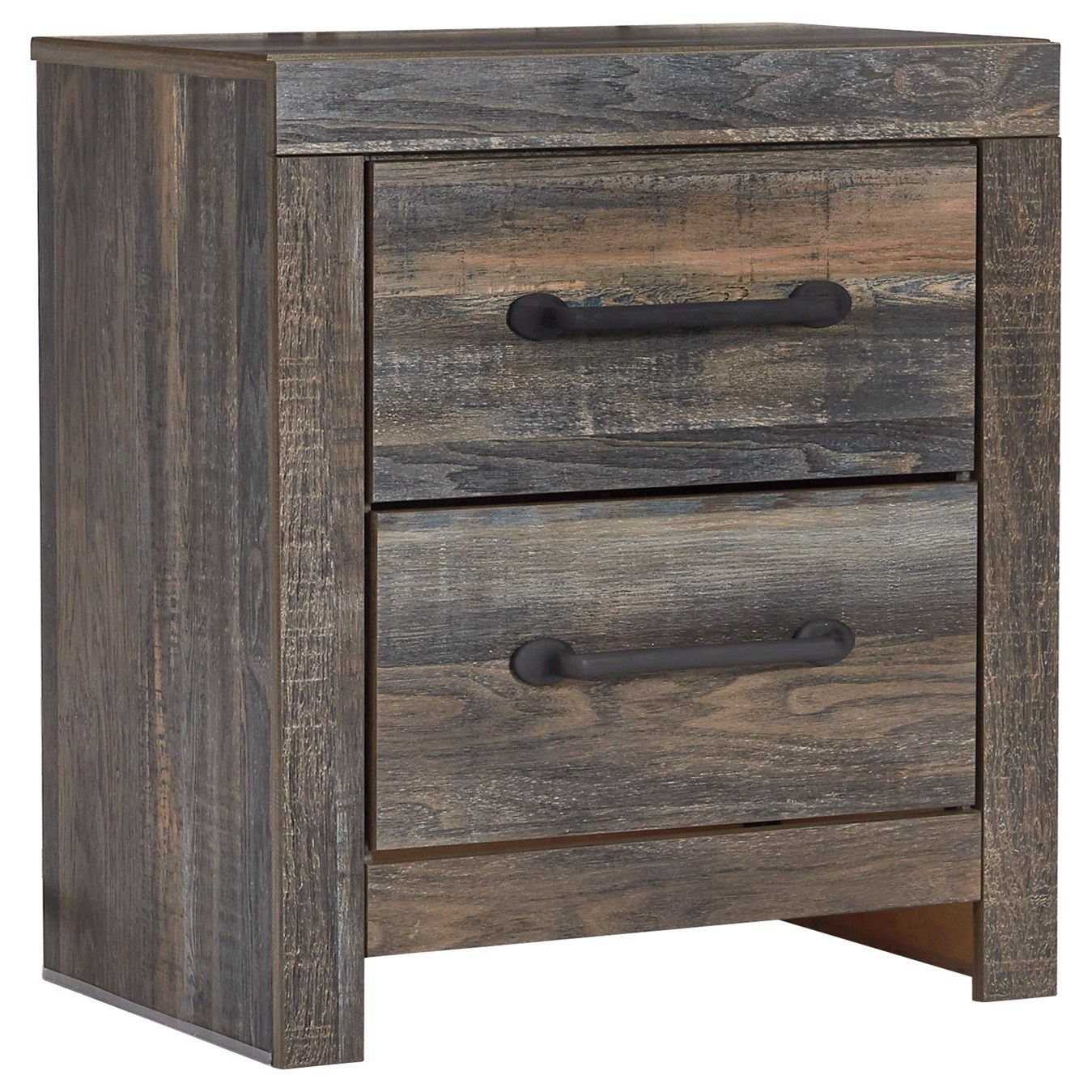 Ashley Signature Design Drystan 1363929 Rustic 2-Drawer Nightstand with ...