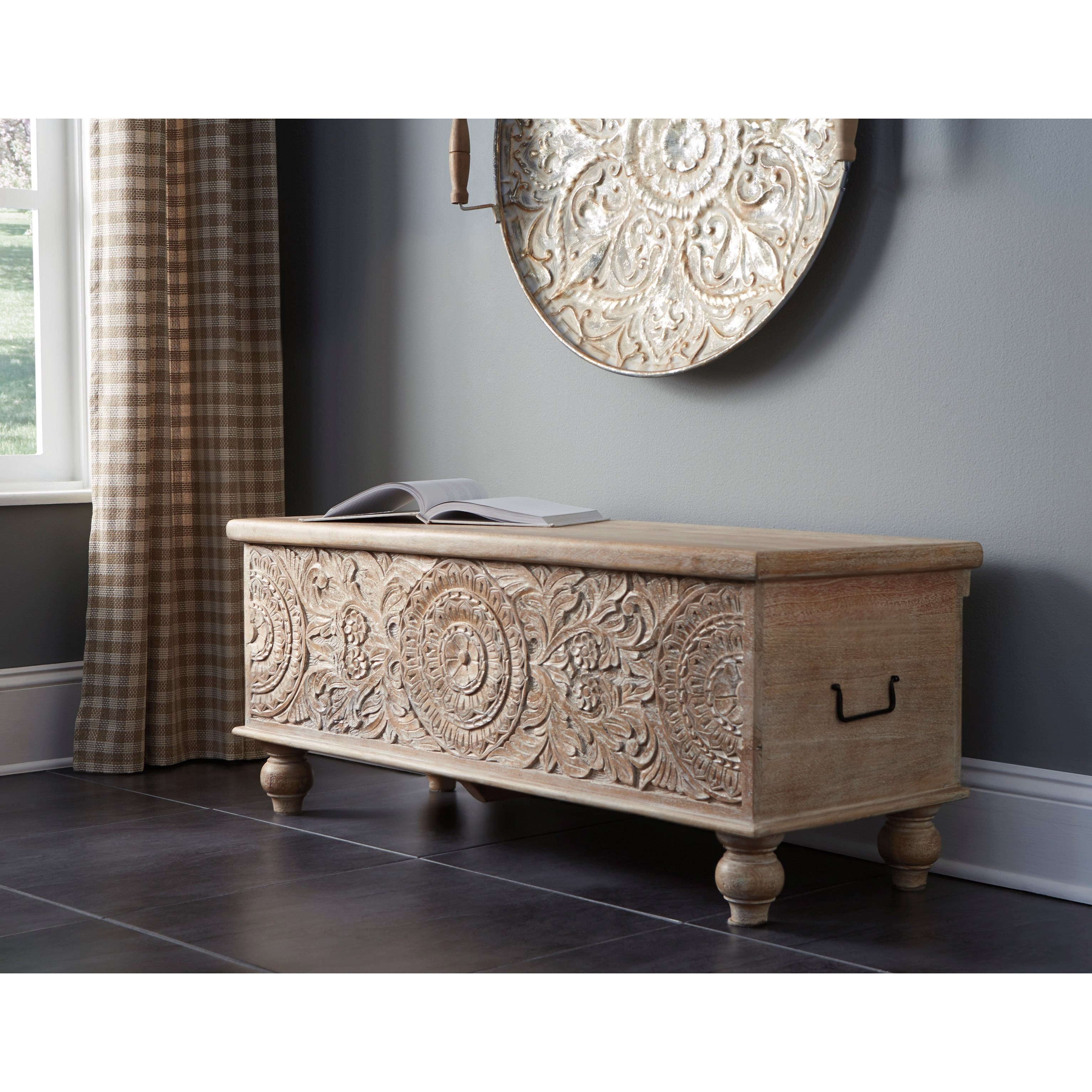 Signature Design by Ashley Fossil Ridge A4000039 Solid Wood Accent ...