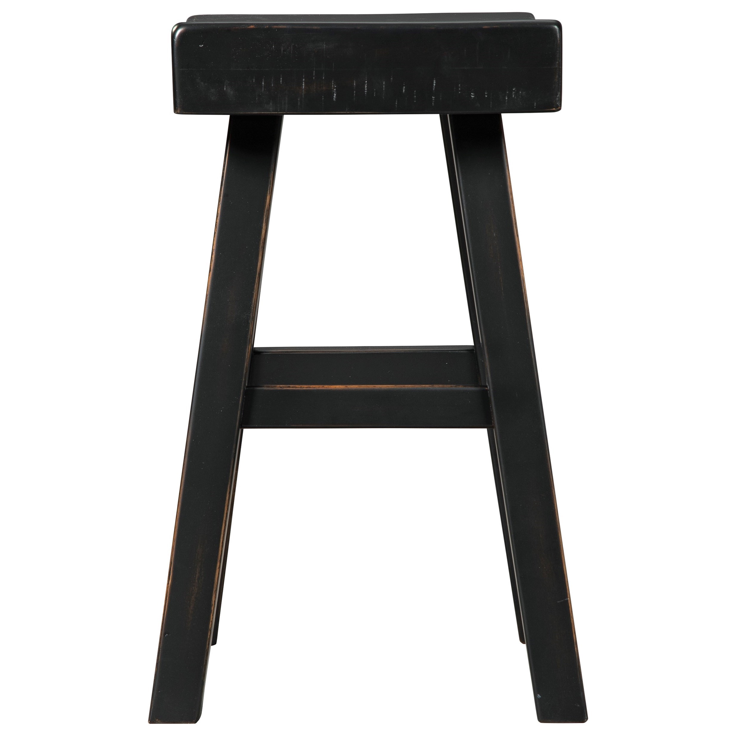 Ashley Signature Design Glosco D548-524 Antique Black Counter Stool ...