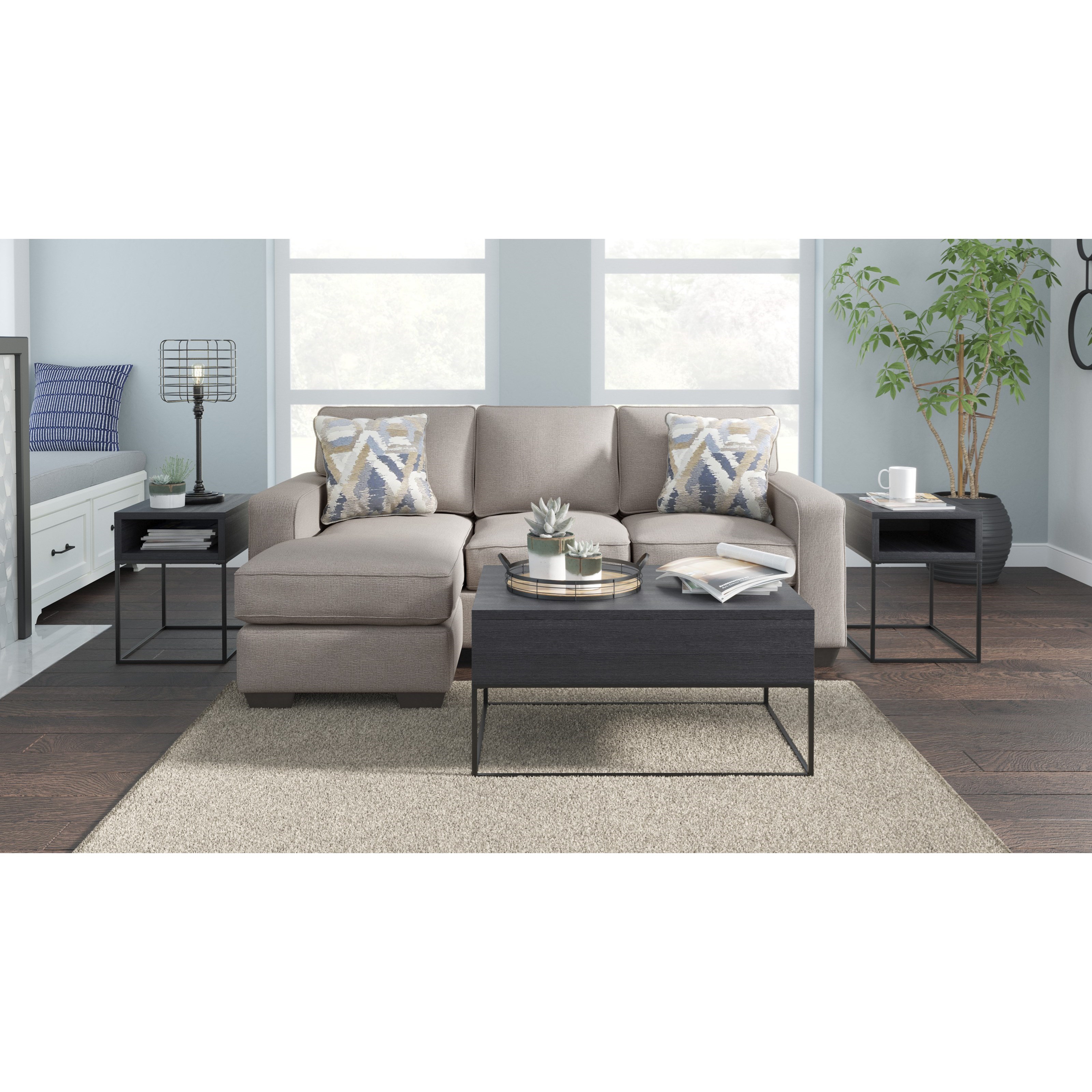 Ashley Signature Design Greaves 5510418 Contemporary Sofa Chaise with ...