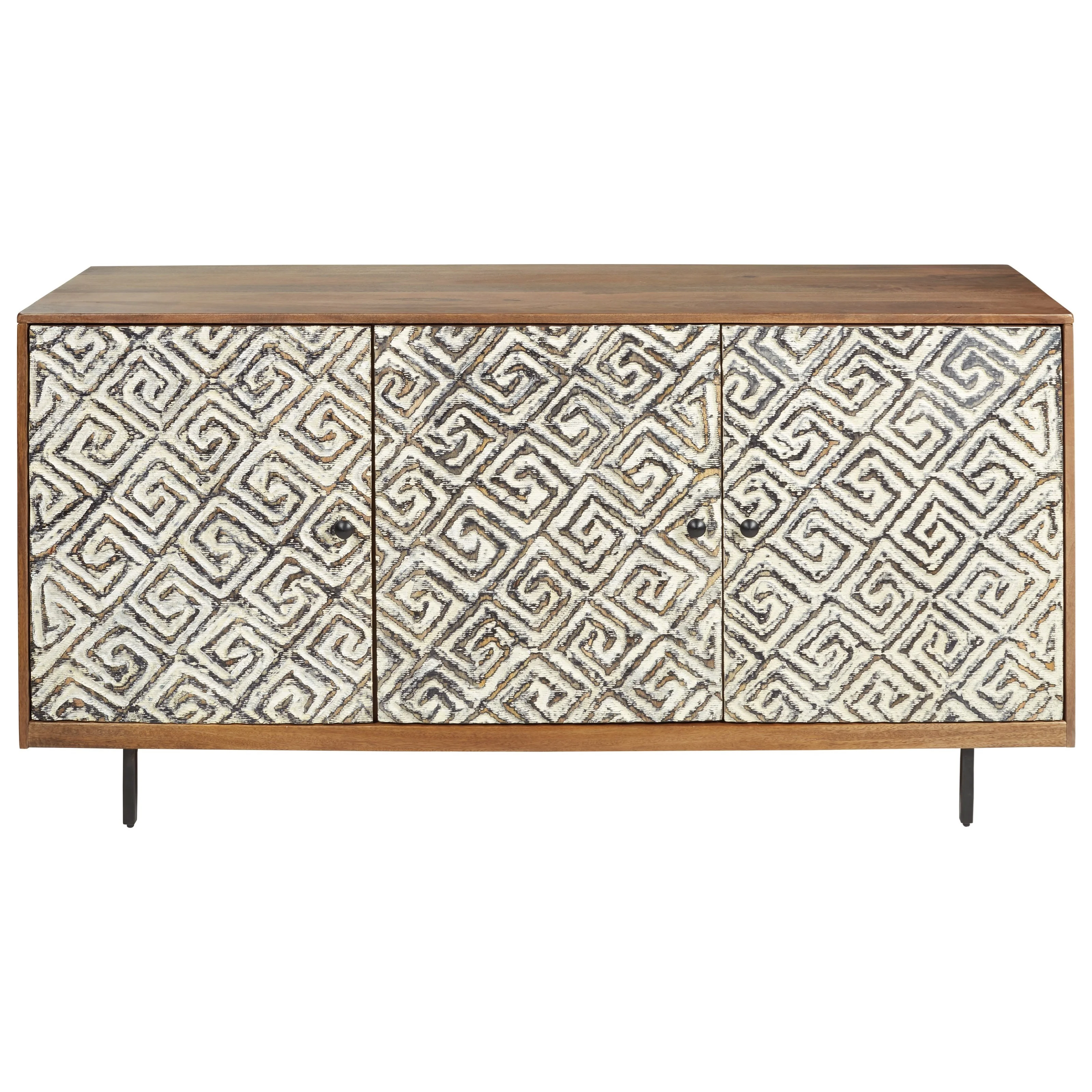 Signature Design by Ashley Kerrings A4000258 Accent Cabinet with Greek ...