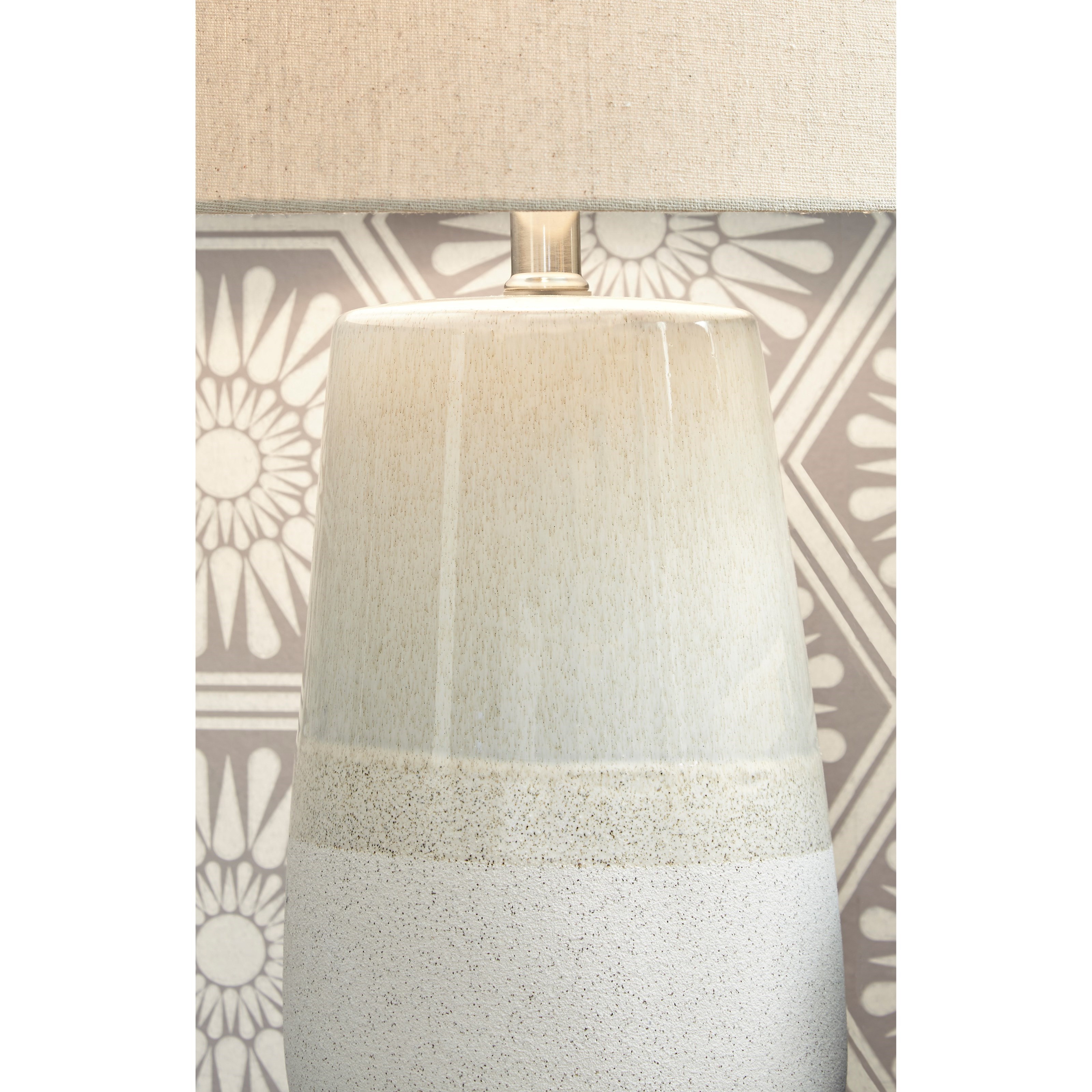 Ashley Signature Design Lamps - Casual L100724 Shavon Beige/White ...