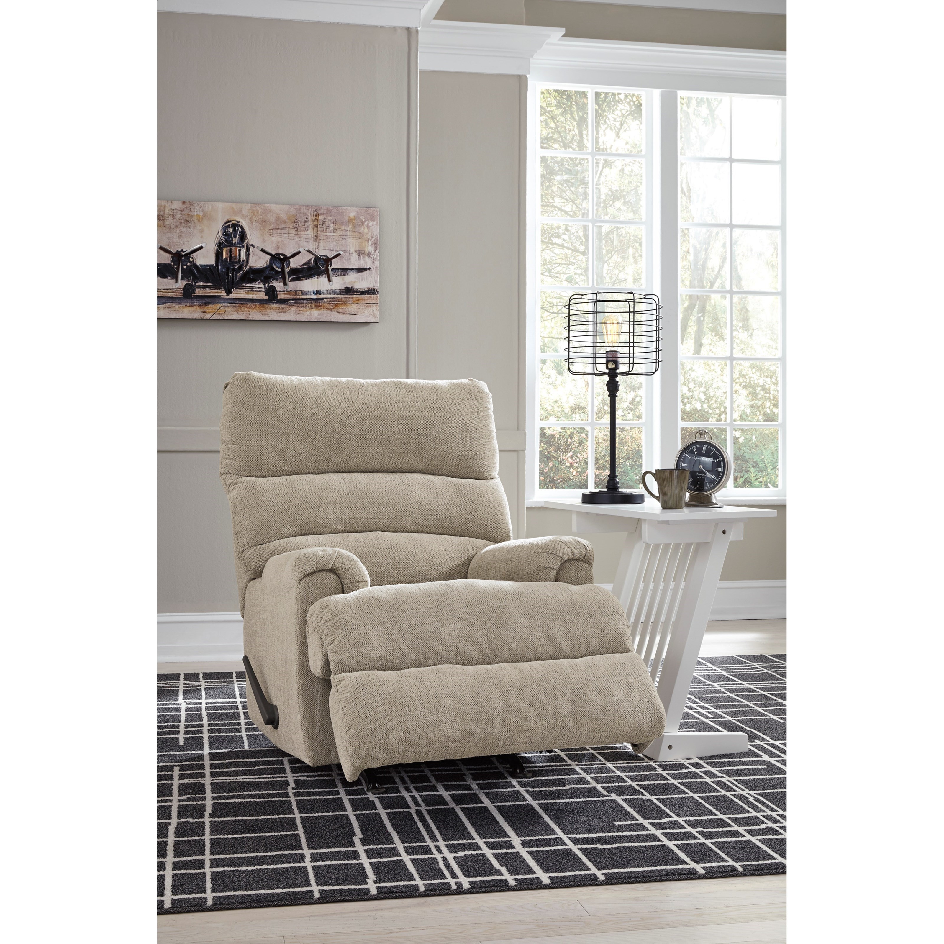 Signature Design by Ashley Man Fort 4660425 Casual Rocker Recliner ...