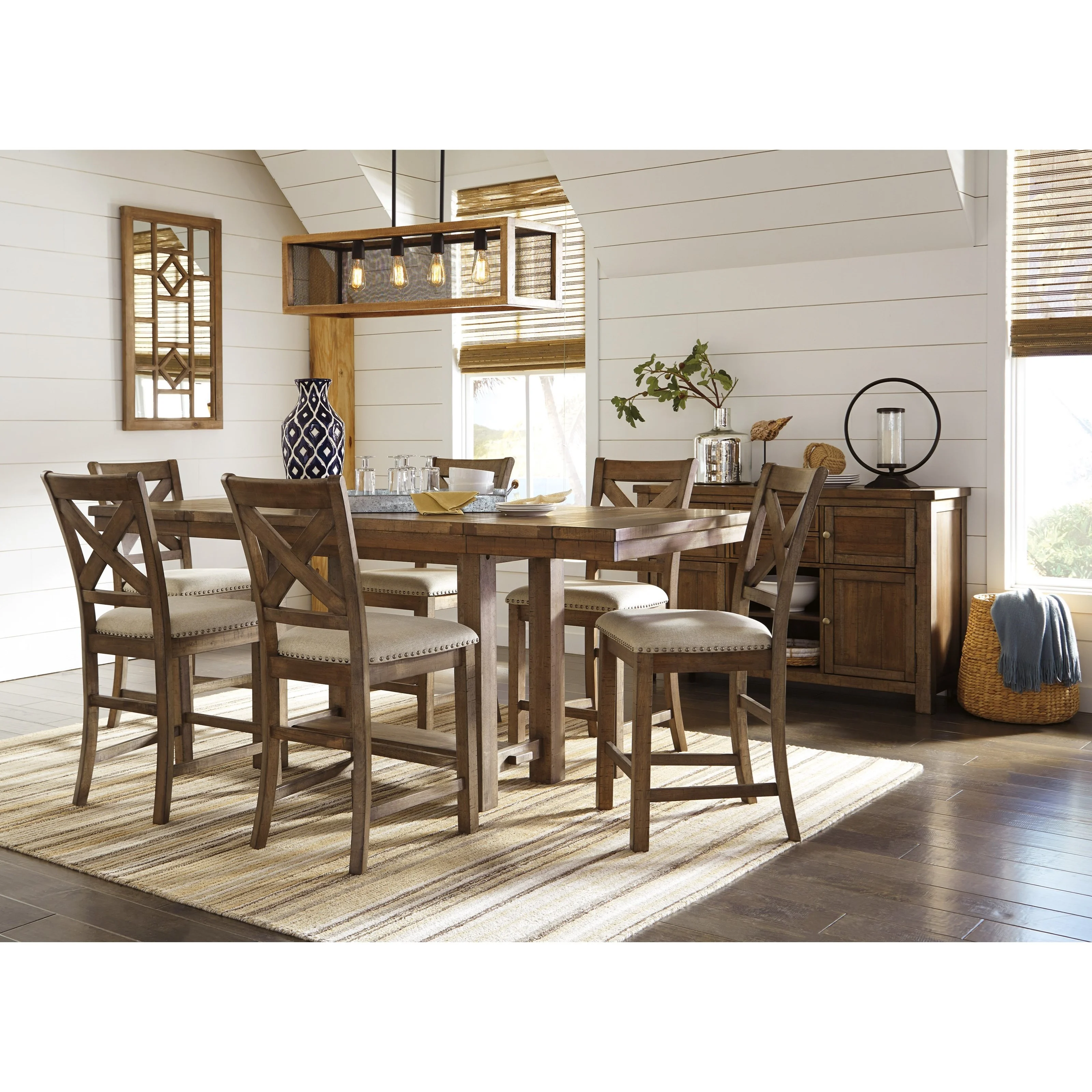 Moriville D631D1 5-Piece Counter Height Set | American Furniture ...