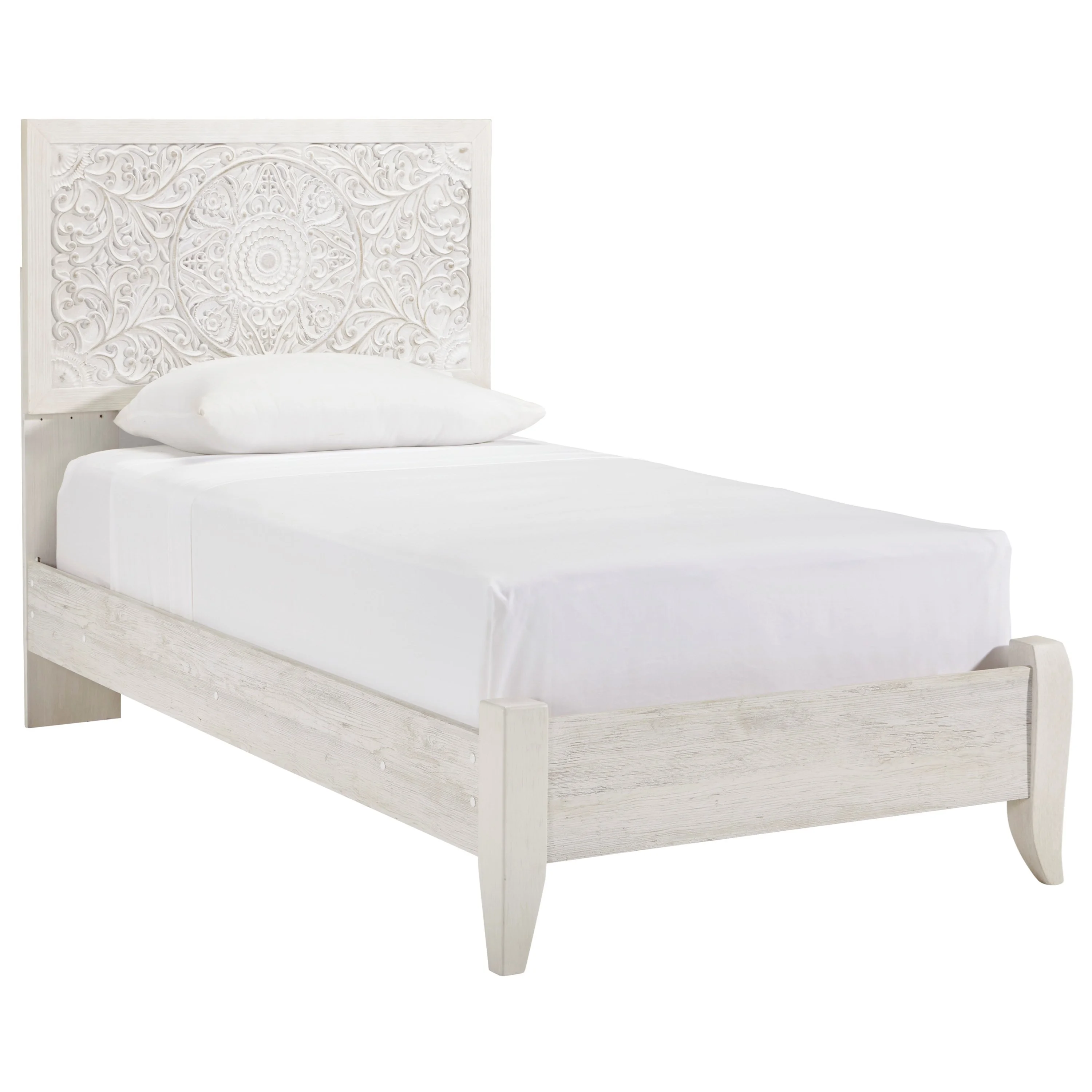 Signature Design by Ashley Paxberry B181B1 Twin Panel Bed with Carved ...