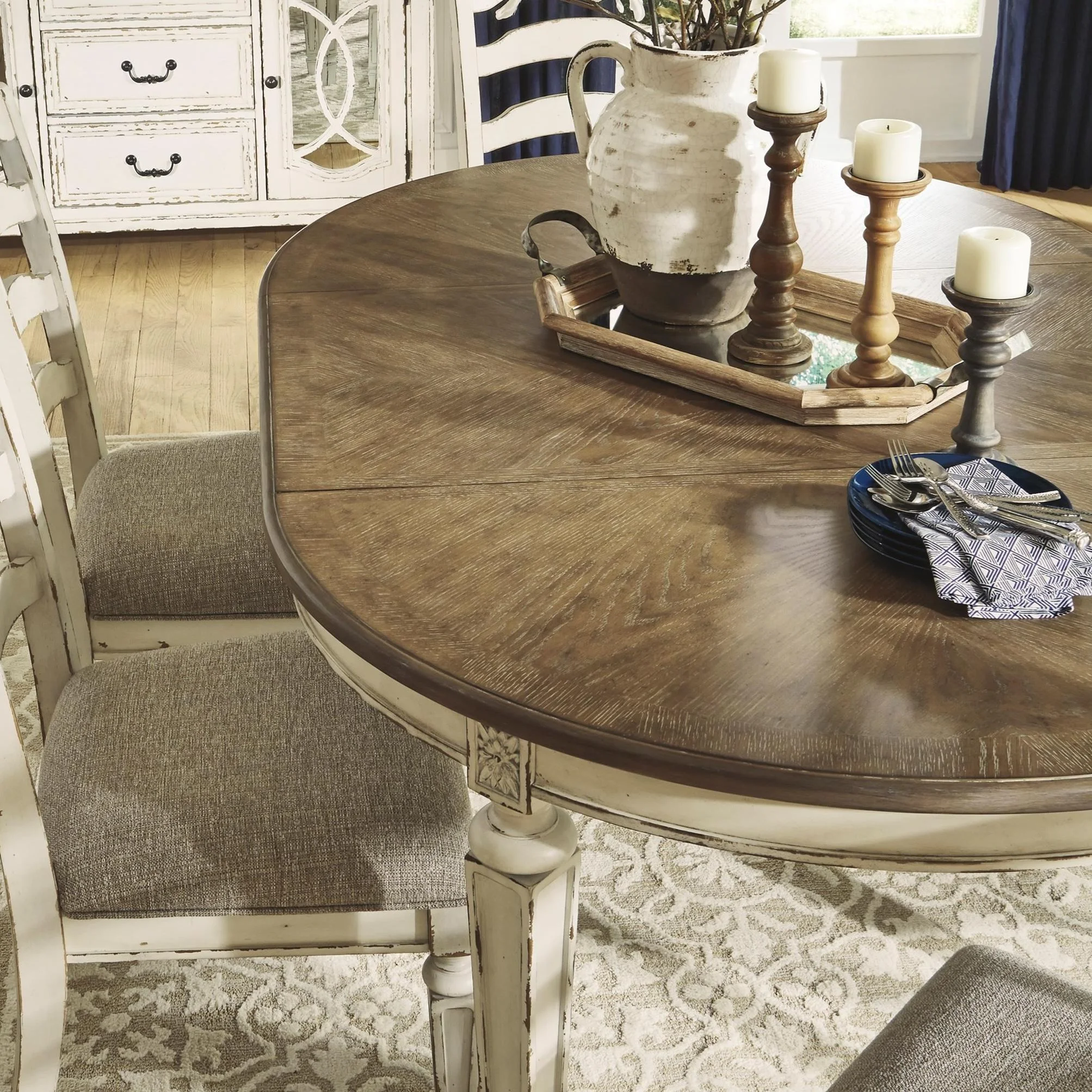 Ashley (Signature Design) Realyn D743-35 Dining Extension Table ...