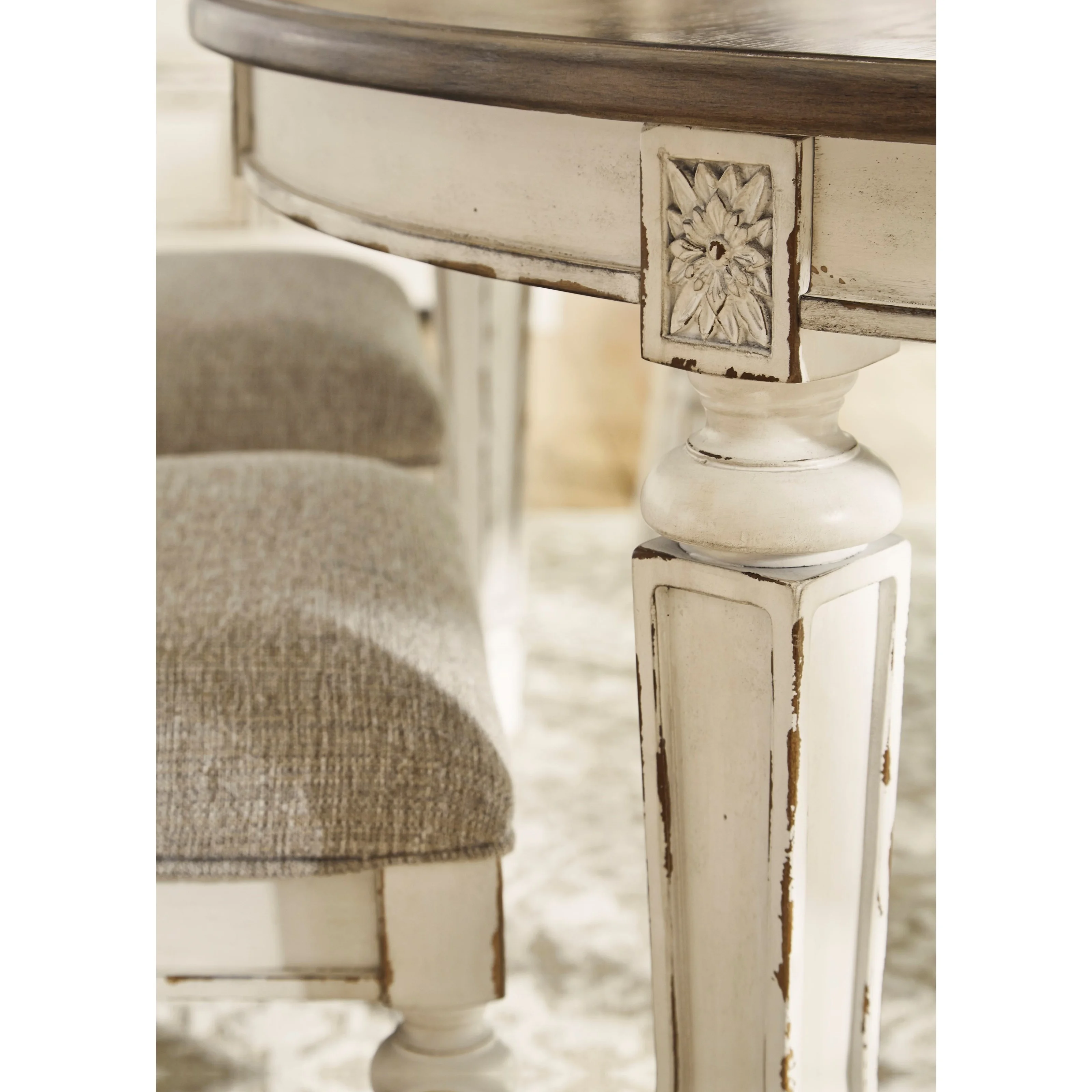 Ashley Signature Design Realyn D743-35 Dining Extension Table | Dunk & Bright Furniture | Table ...