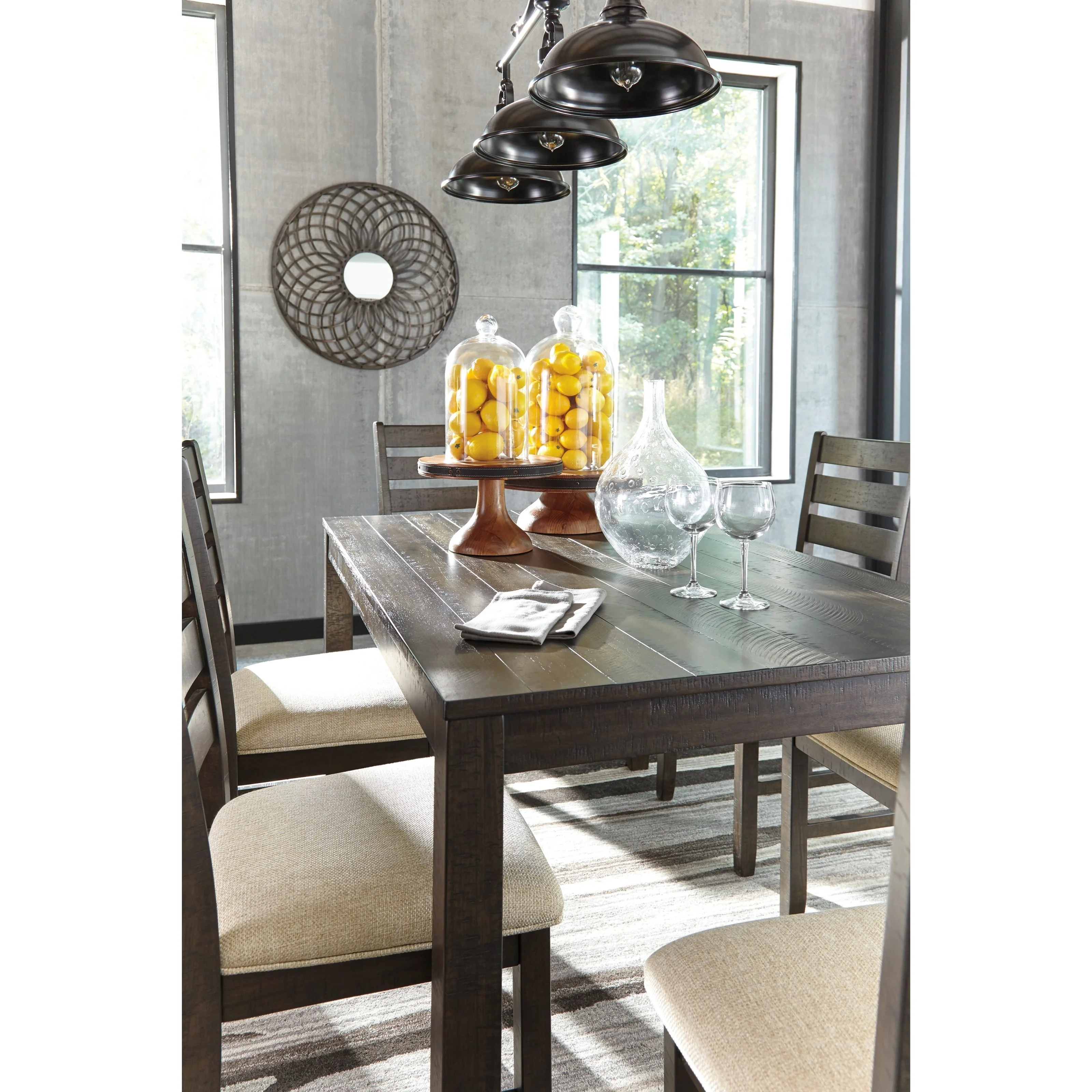 Rokane D397-425 7-Piece Dining Set | American Furniture Galleries ...