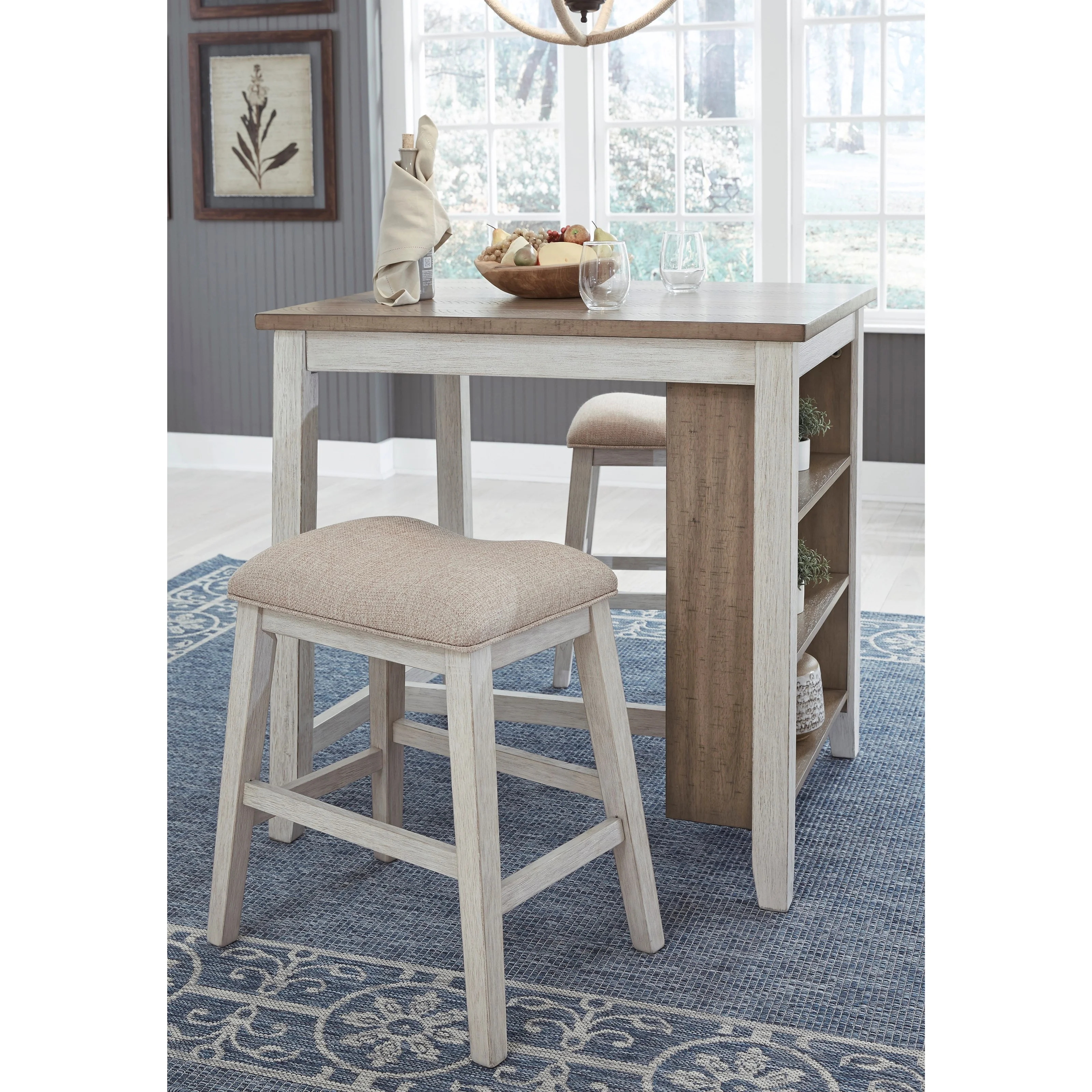Skempton 000001063091 3-Piece Rectangular Counter Table Set with ...