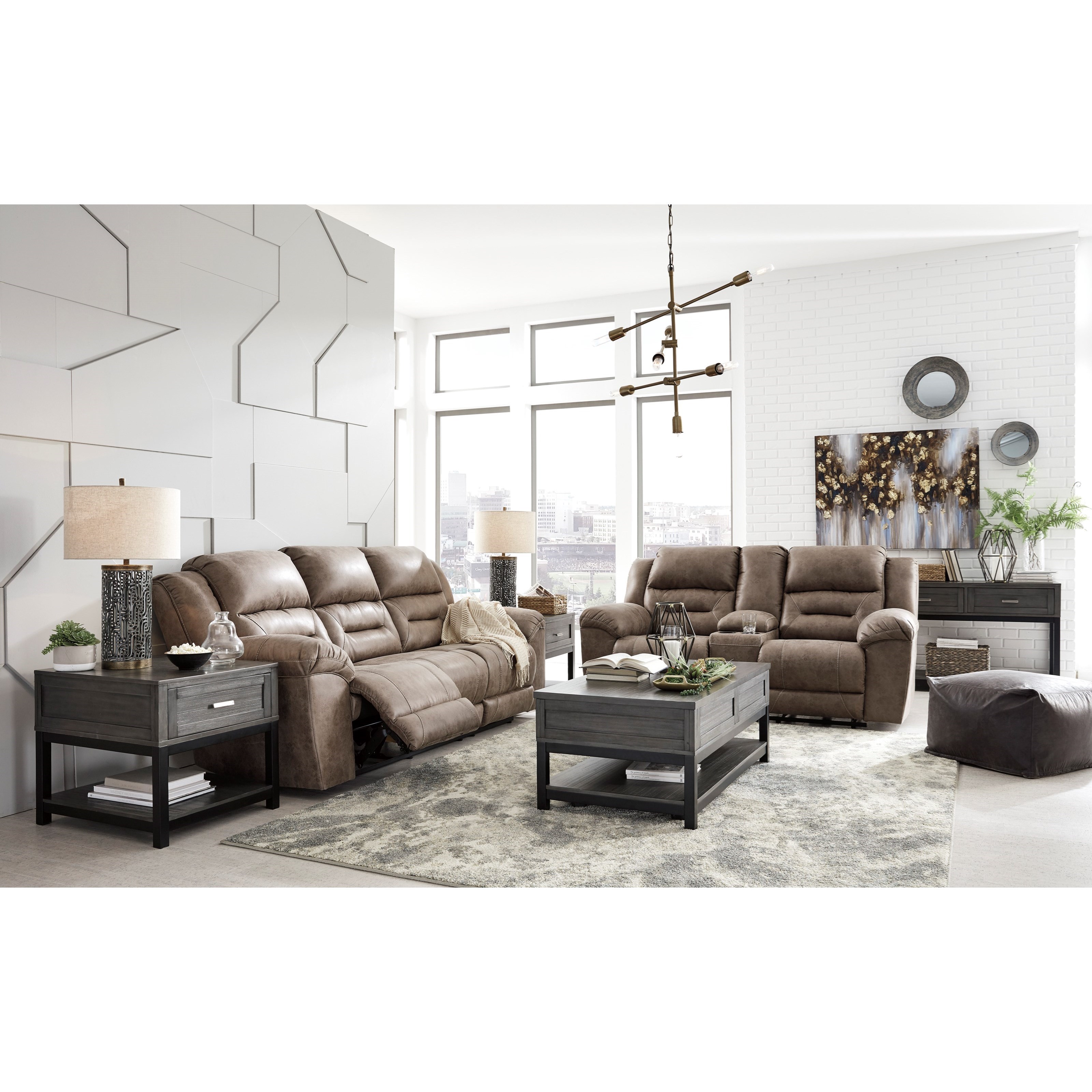 Signature Design by Ashley Stoneland 3990587 Reclining Power Sofa ...