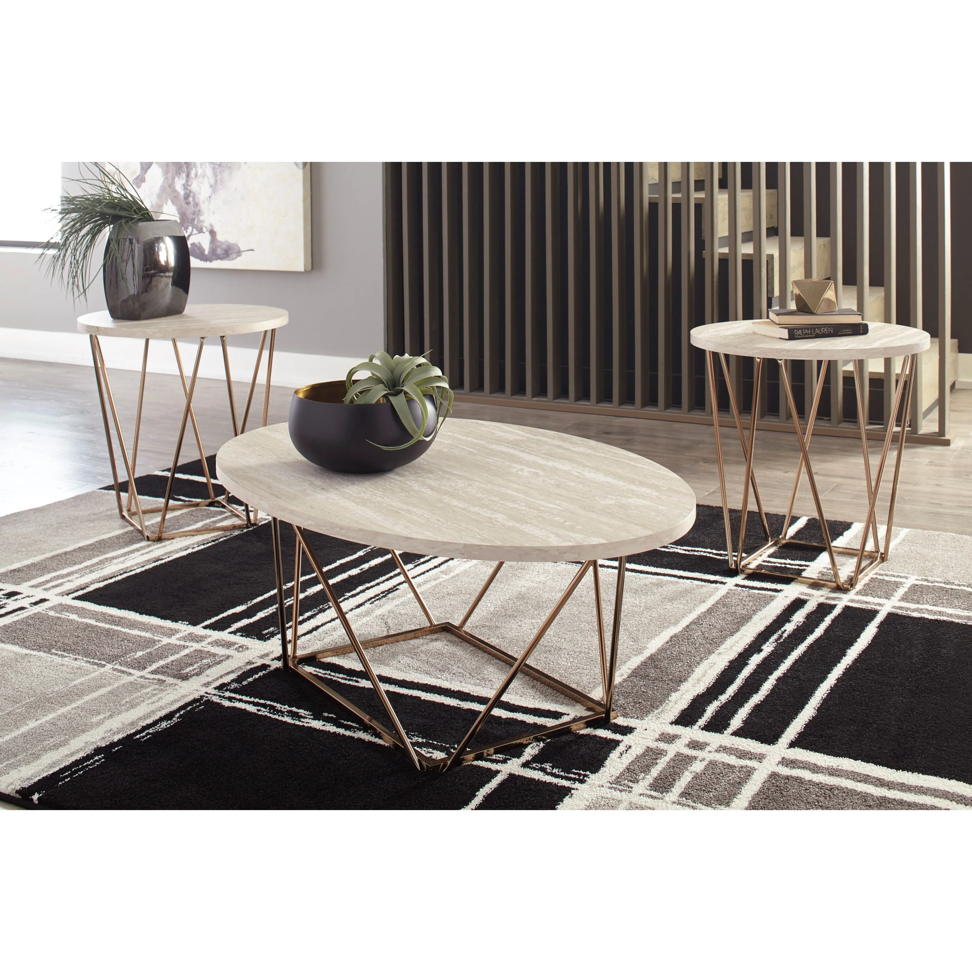 Signature Design by Ashley Tarica T385-13 Contemporary Occasional Table ...