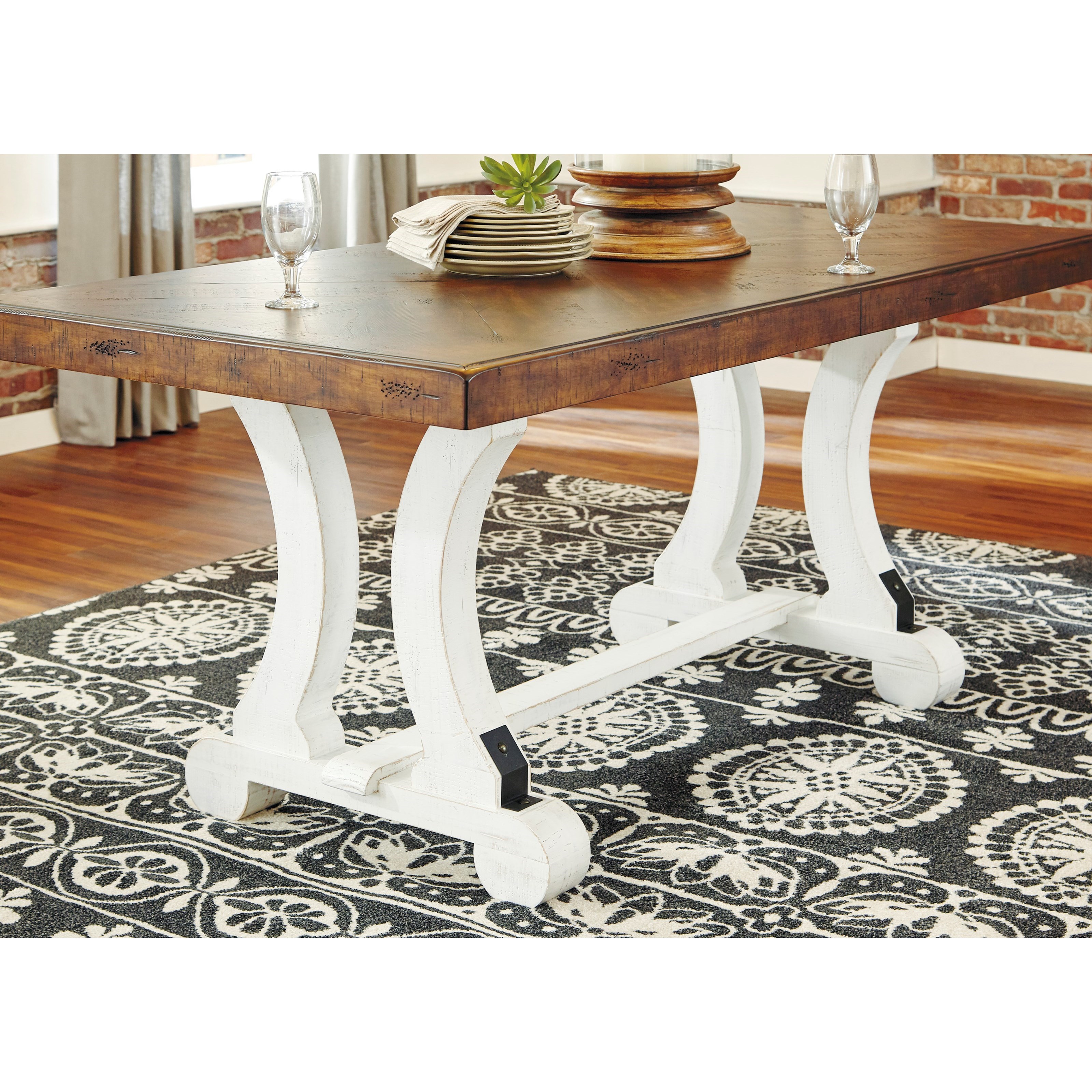 Ashley Signature Design Valebeck D546-35 Two-Tone Rectangular Dining ...