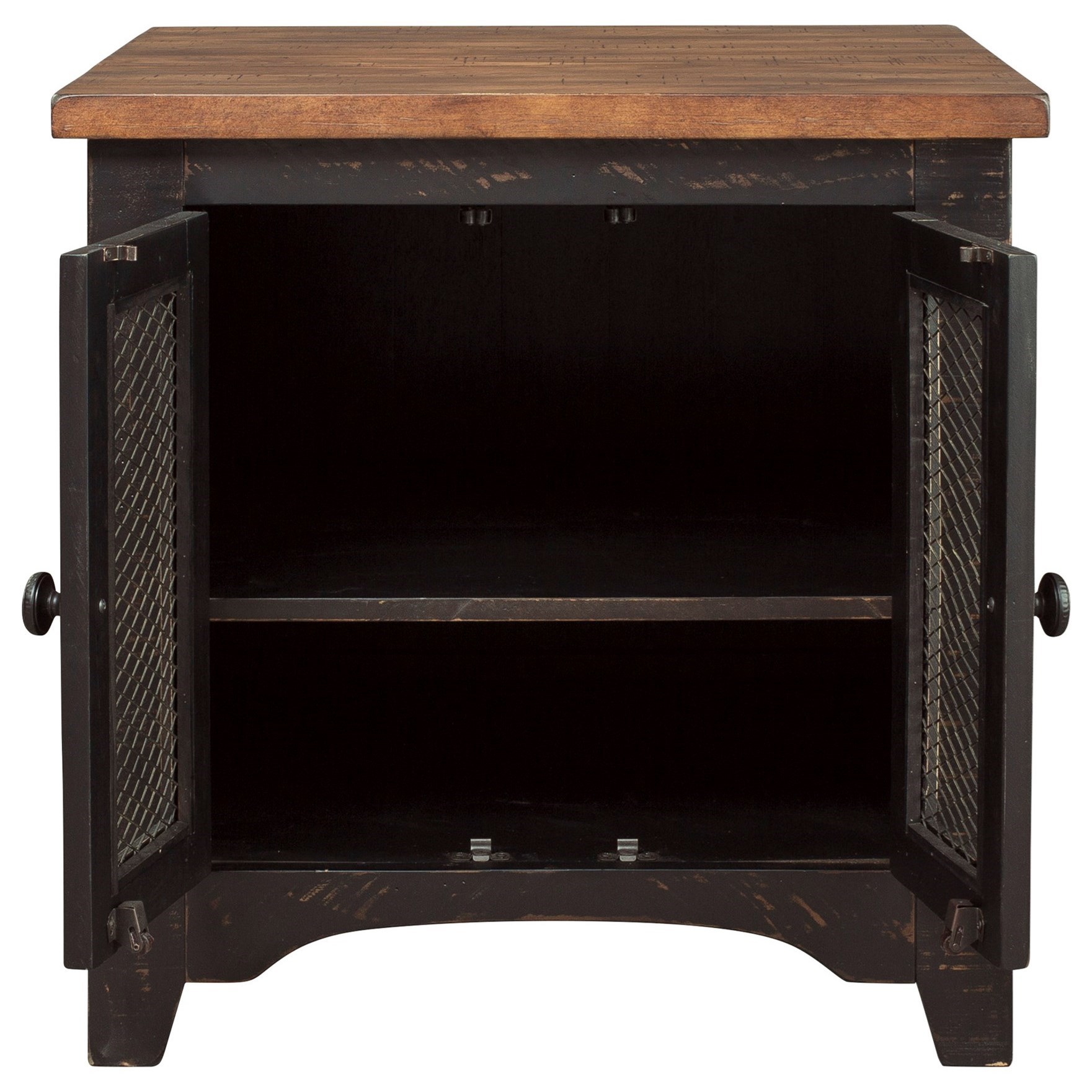 Signature Design by Ashley Valebeck T468-3 Two-Tone Finish Rectangular ...