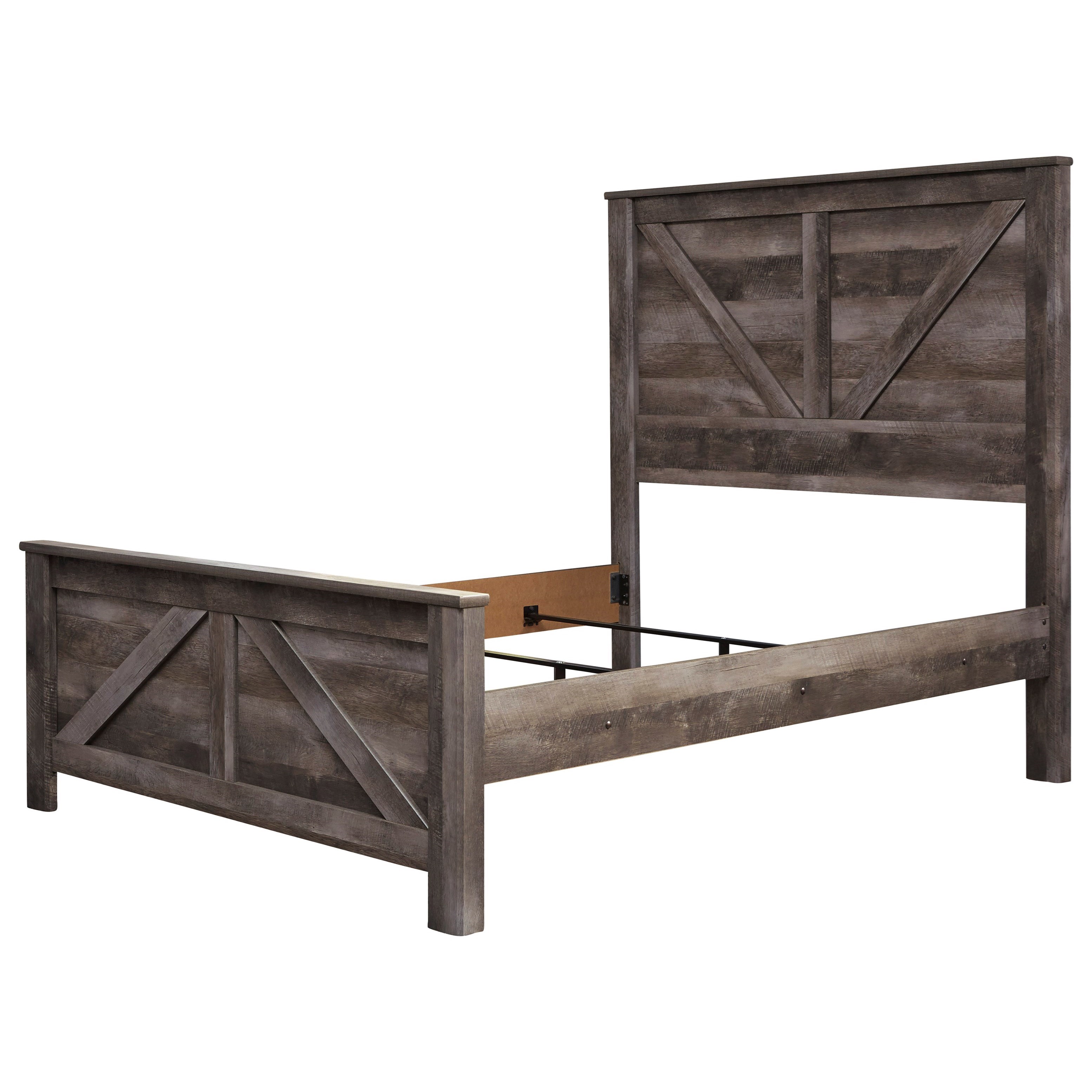 Signature Design by Ashley Wynnlow B440B9 Queen Crossbuck Panel Bed ...