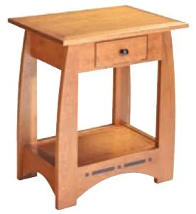 Aspen ECA140BT Bedside Table with Drawer | Reeds Furniture | Nightstands