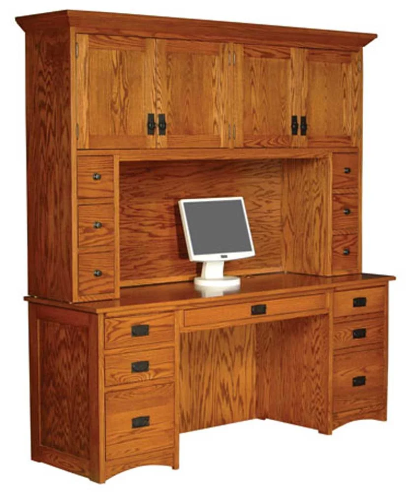 Prairie Mission GW2005CC Prairie Mission Computer Credenza and Hutch ...